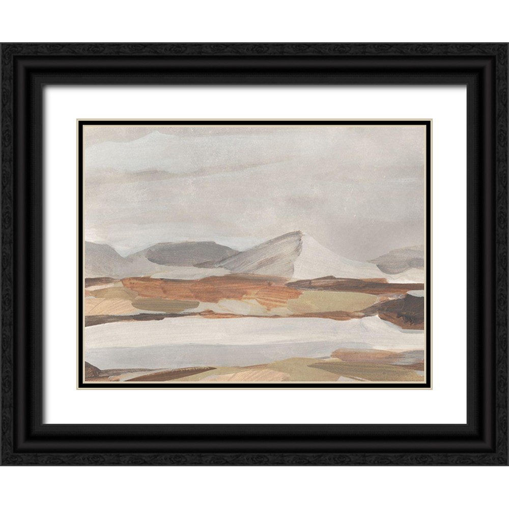 Warren, Annie 32x25 Black Ornate Wood Framed with Double Matting Museum ...