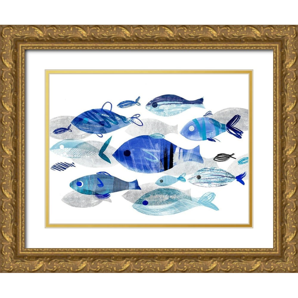 Warren, Annie 32x25 Gold Ornate Wood Framed with Double Matting Museum ...