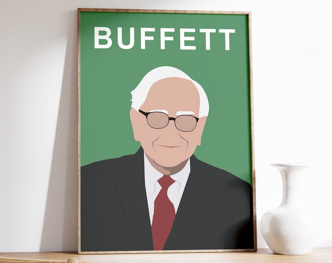 Warren Buffet Print, Warren Buffet Poster, Stock Market Poster ...