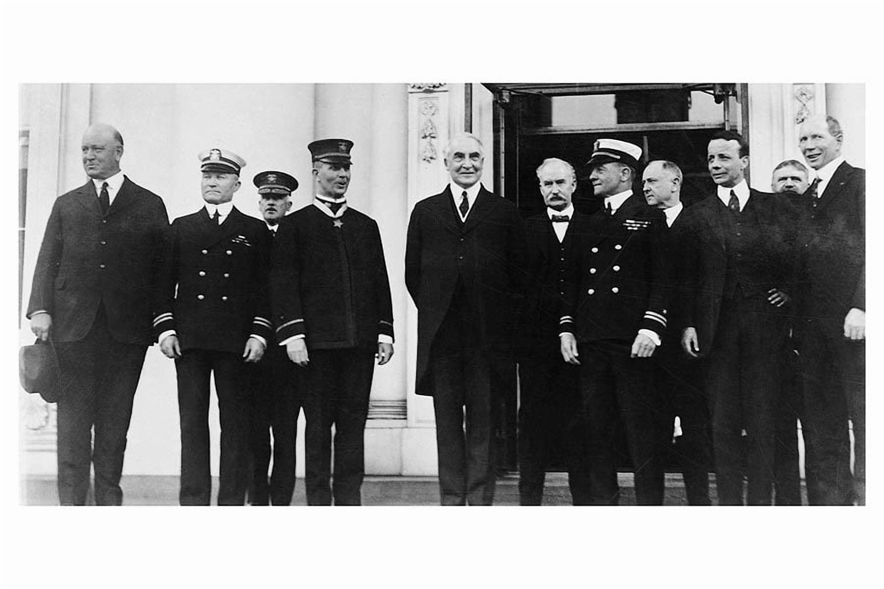 Warren G. Harding & Cabinet White House - 12x18 Inch Laminated Poster ...