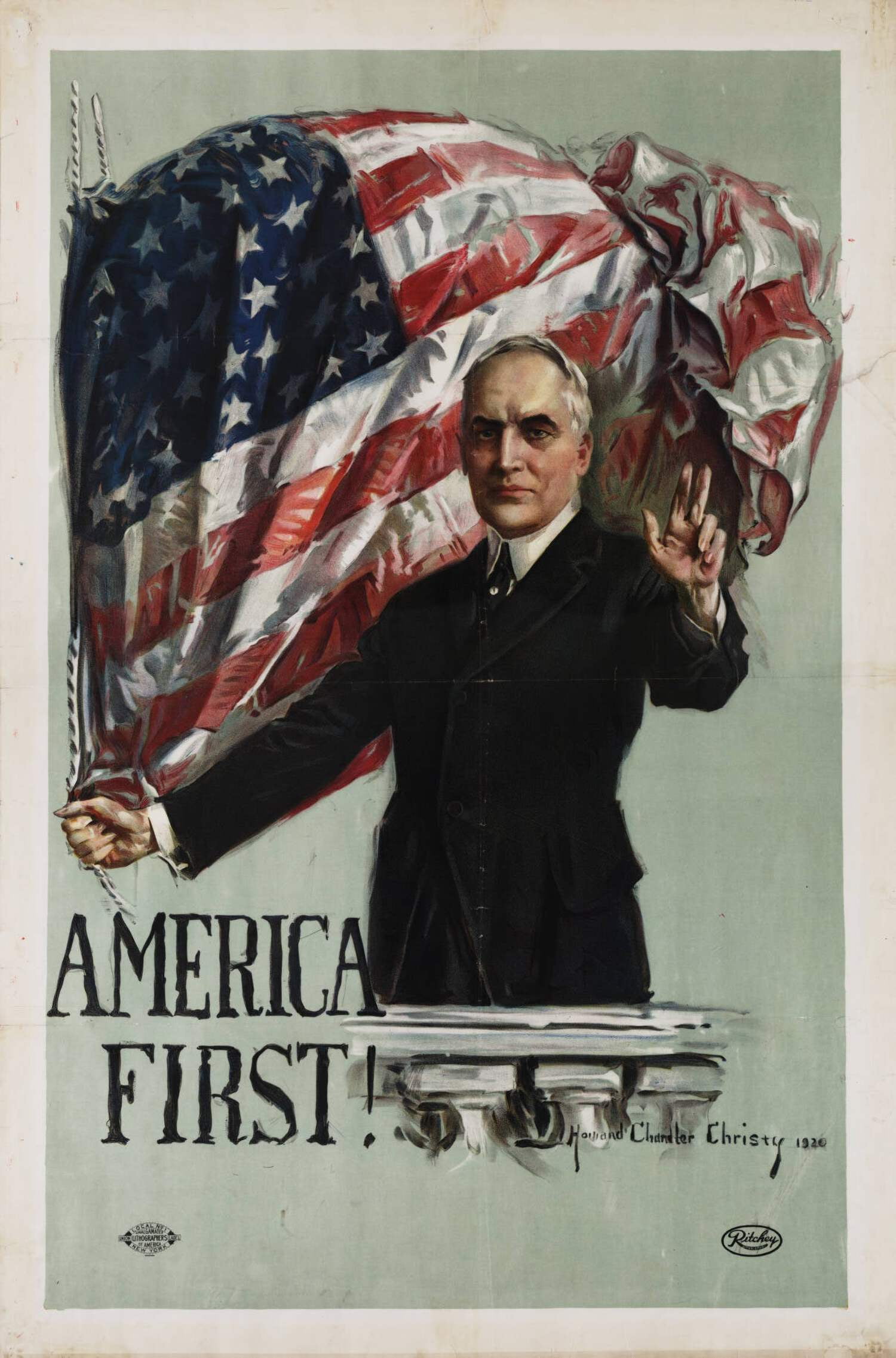 Warren G Harding Campaign Ad Glossy Poster Picture Photo Print Banner ...