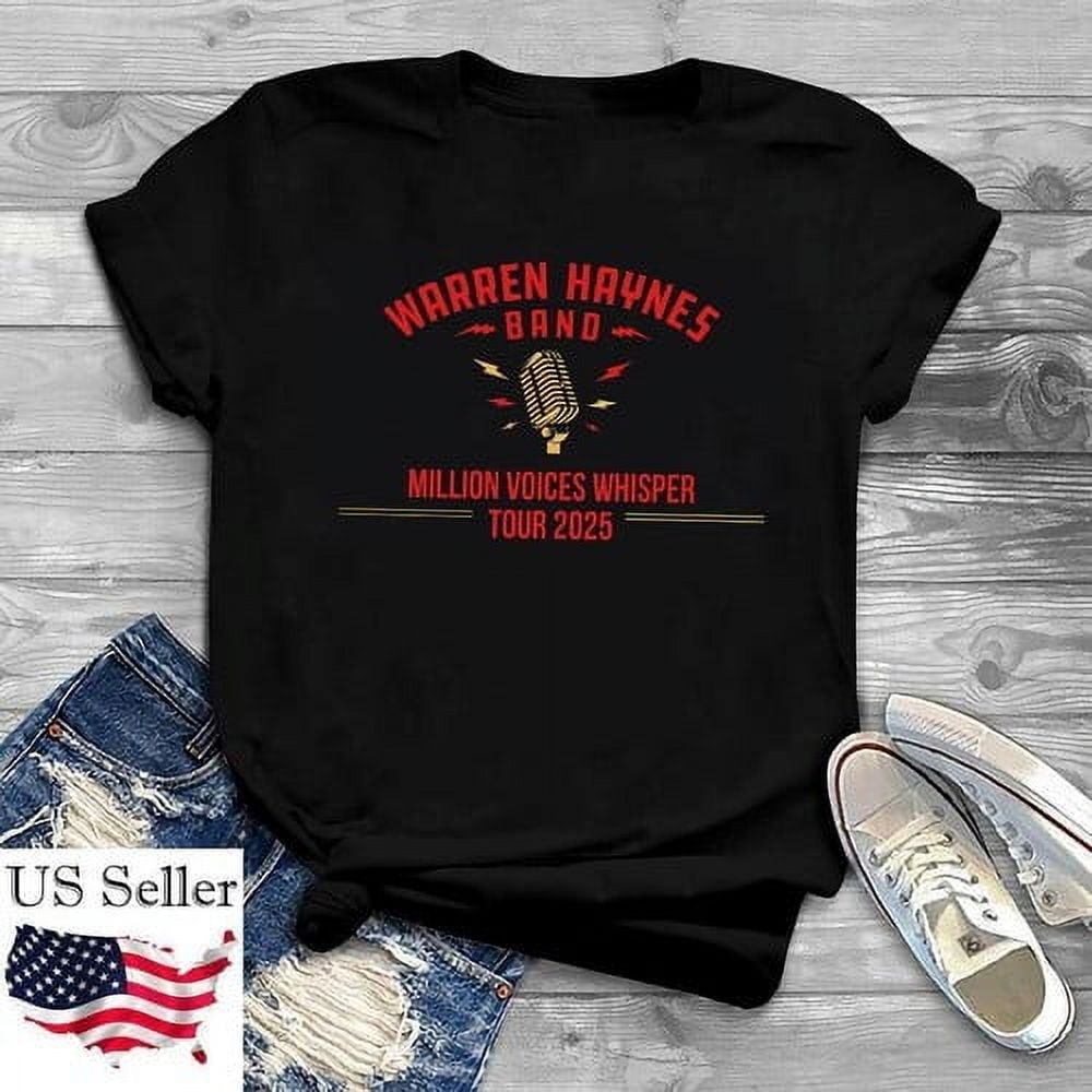 Warren Haynes Announces Million Voices Whisper 2025 Tour T Shirt Full ...