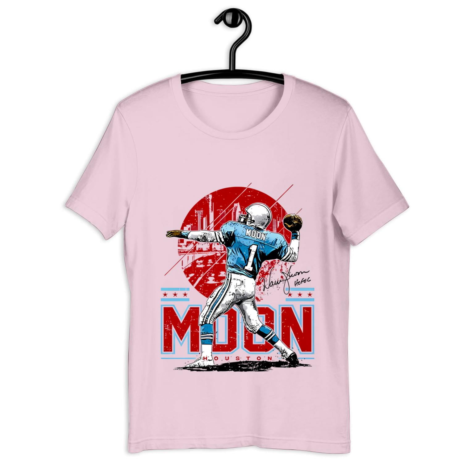 Warren Moon Houston Oilers Quarterback Action Pose Skyline Shirt ...