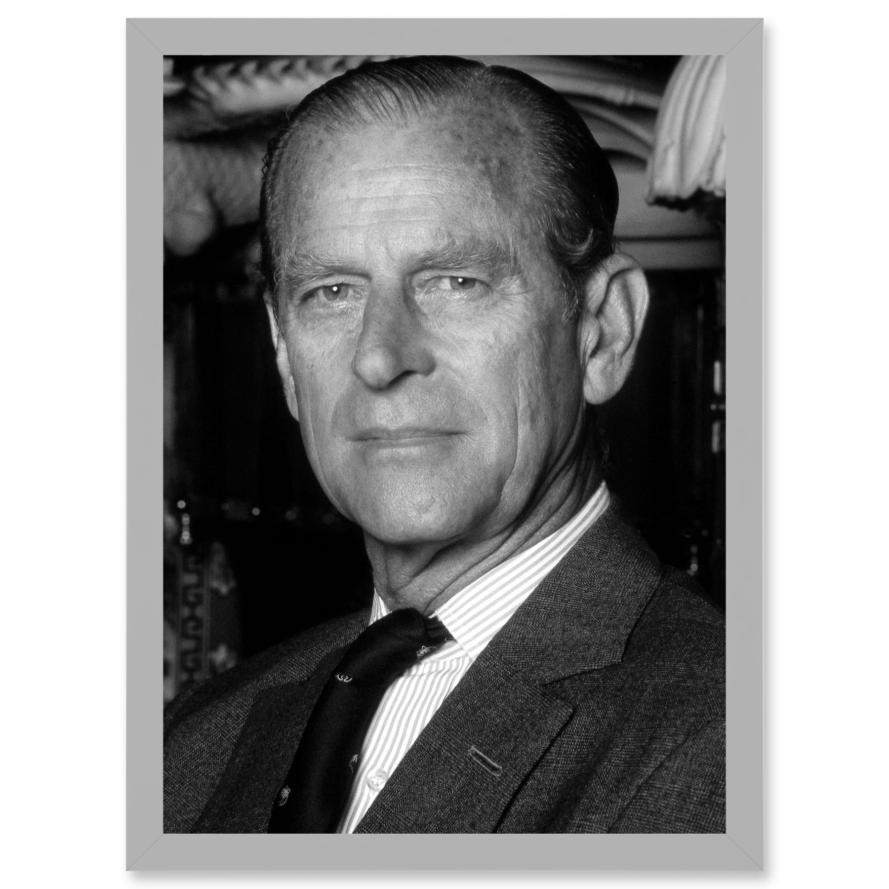 Warren Portrait Prince Philip Duke Edinburgh Photo Artwork Framed Wall ...