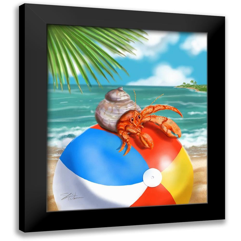 Warren, Shari 20x23 Black Modern Framed Museum Art Print Titled - Beach ...