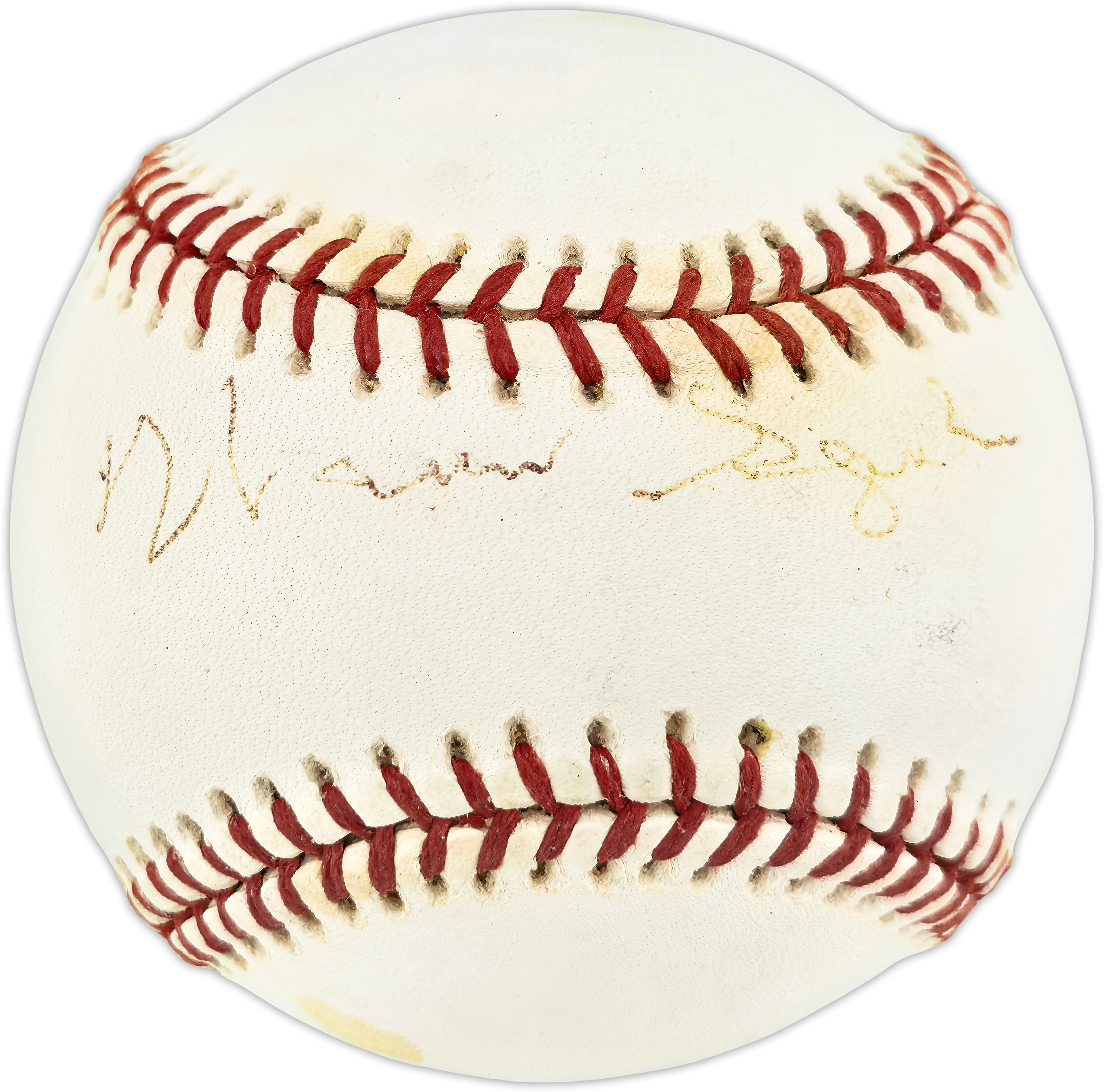 Warren Spahn Autographed Official MLB Baseball Milwaukee Braves Beckett ...