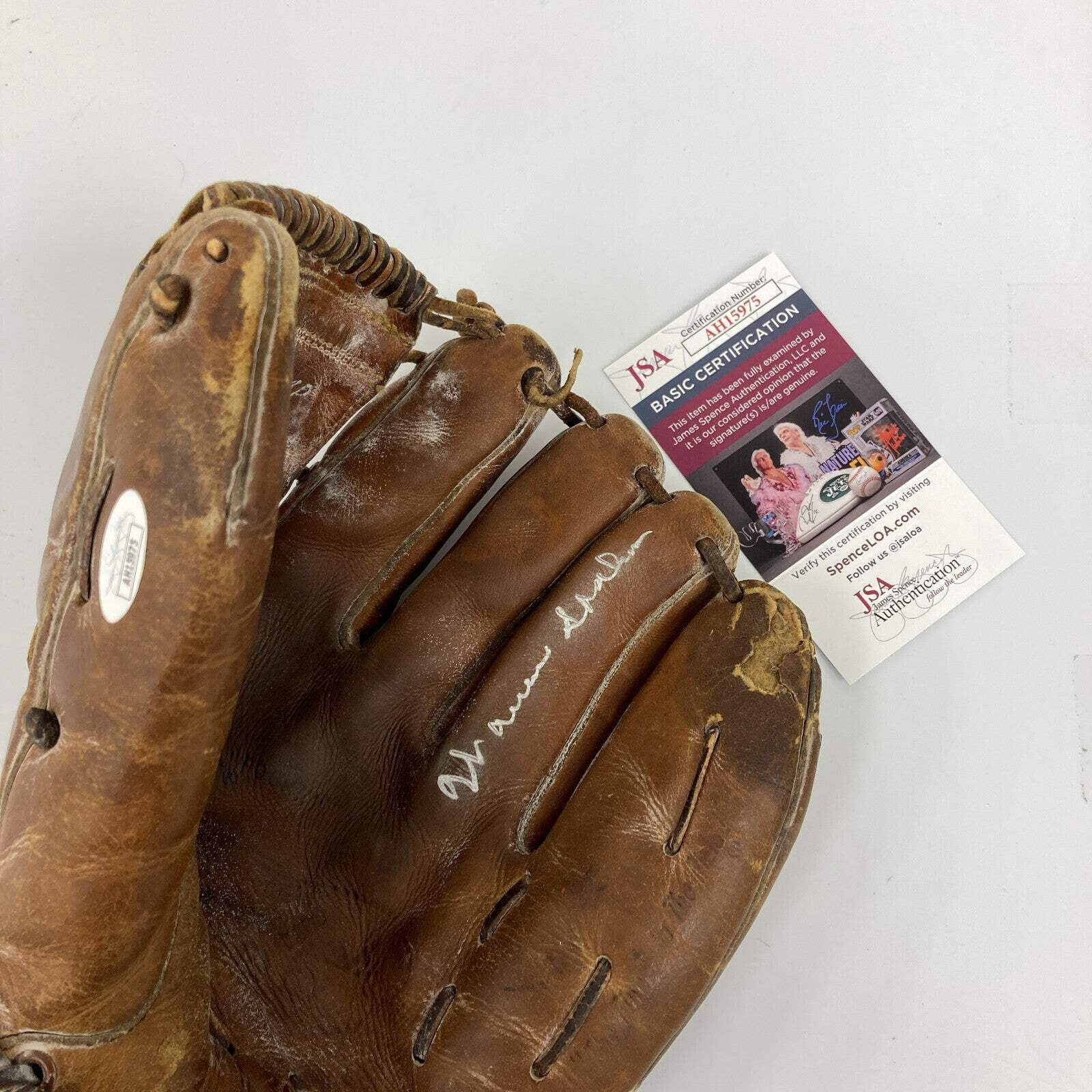 Warren Spahn Signed 1950's Game Model Baseball Glove JSA COA - Walmart.com