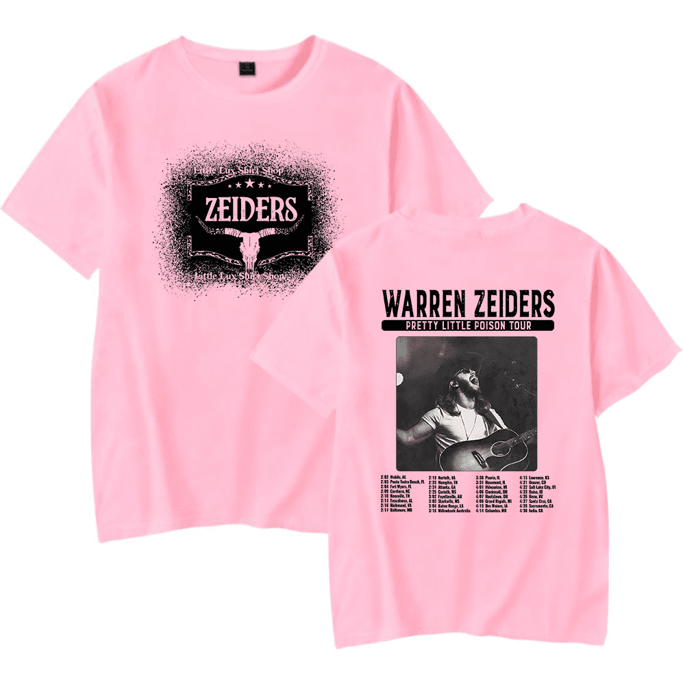 Warren Zeiders Merch 2024 Pretty Little Poison Tour T-shirt Short ...
