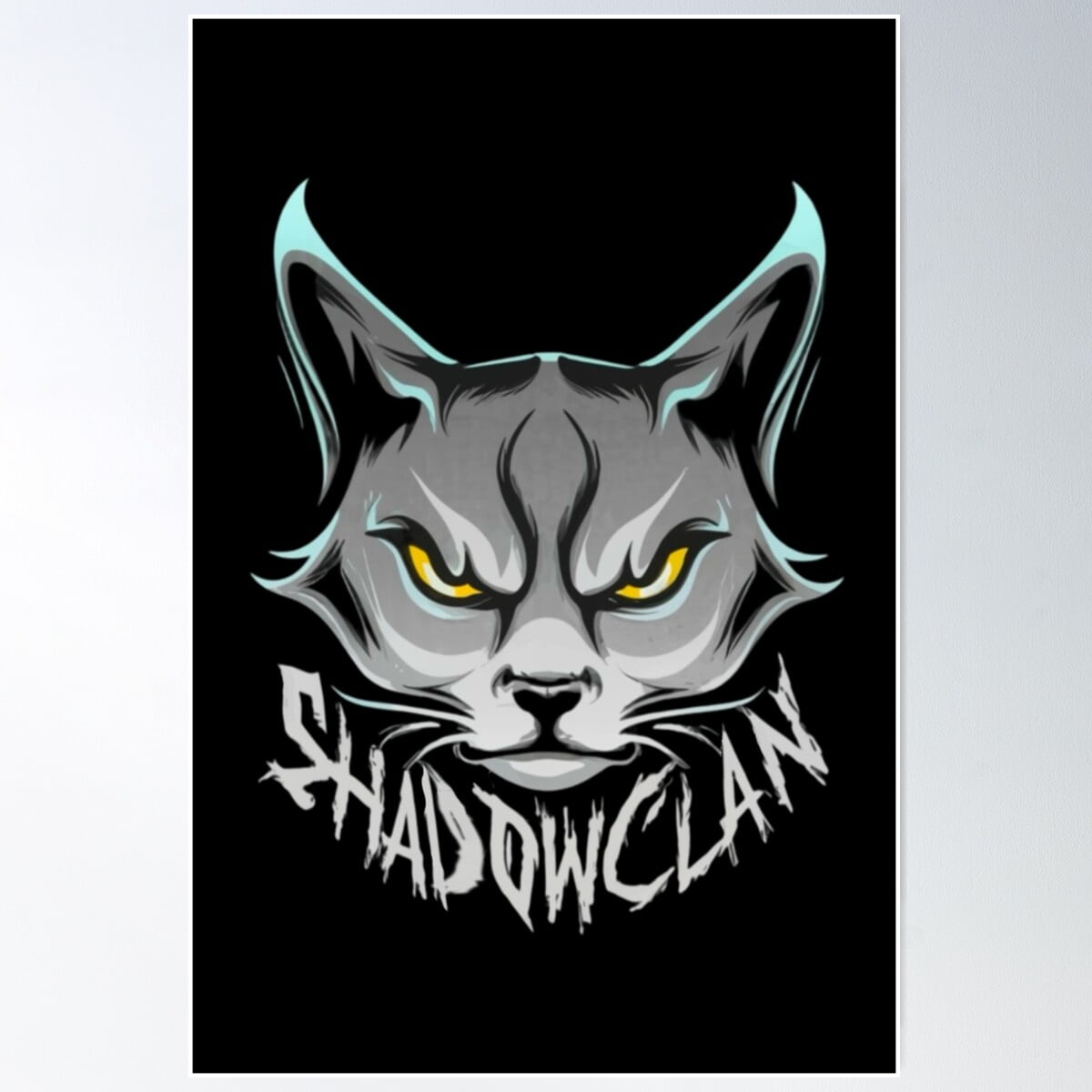 Warrior Cat Shadowclan Poster Wall Art, Modern Wall Decor For Living ...