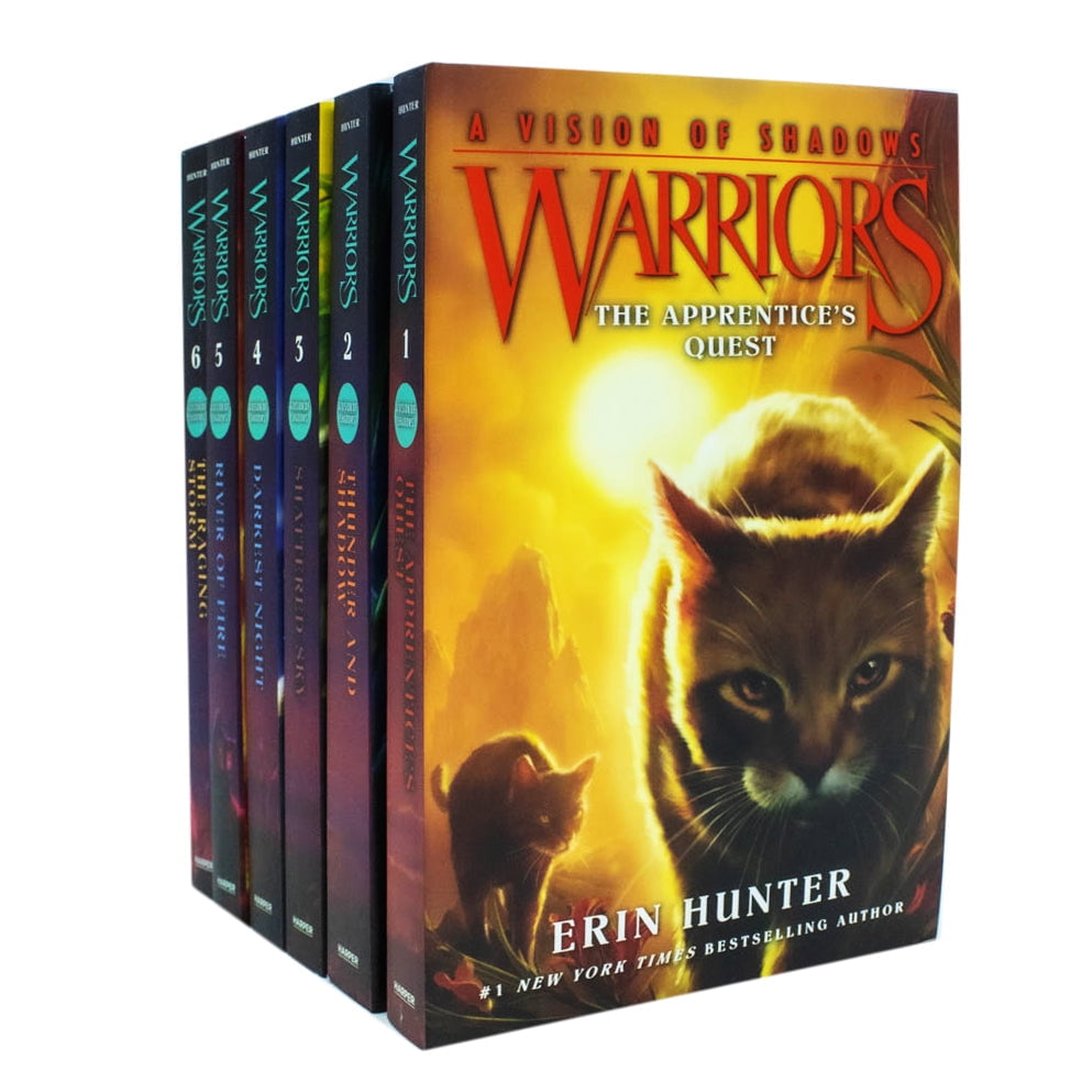 Warrior Cats A Vision of Shadows Series Books 1 - 6 Series 6 Collection ...