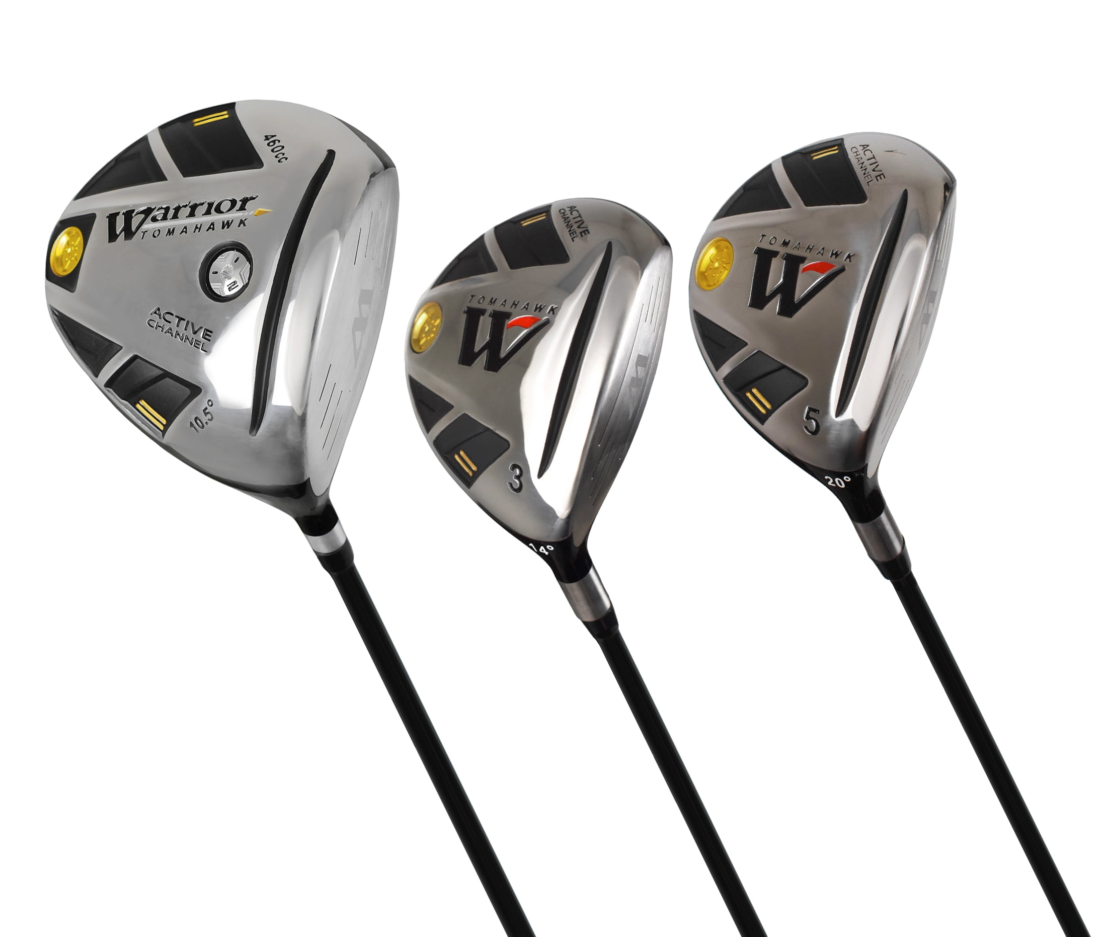 Warrior Golf Tomahawk 3 Wood Set 9.5* Driver/#3 Wood/#5 Woods Stiff ...