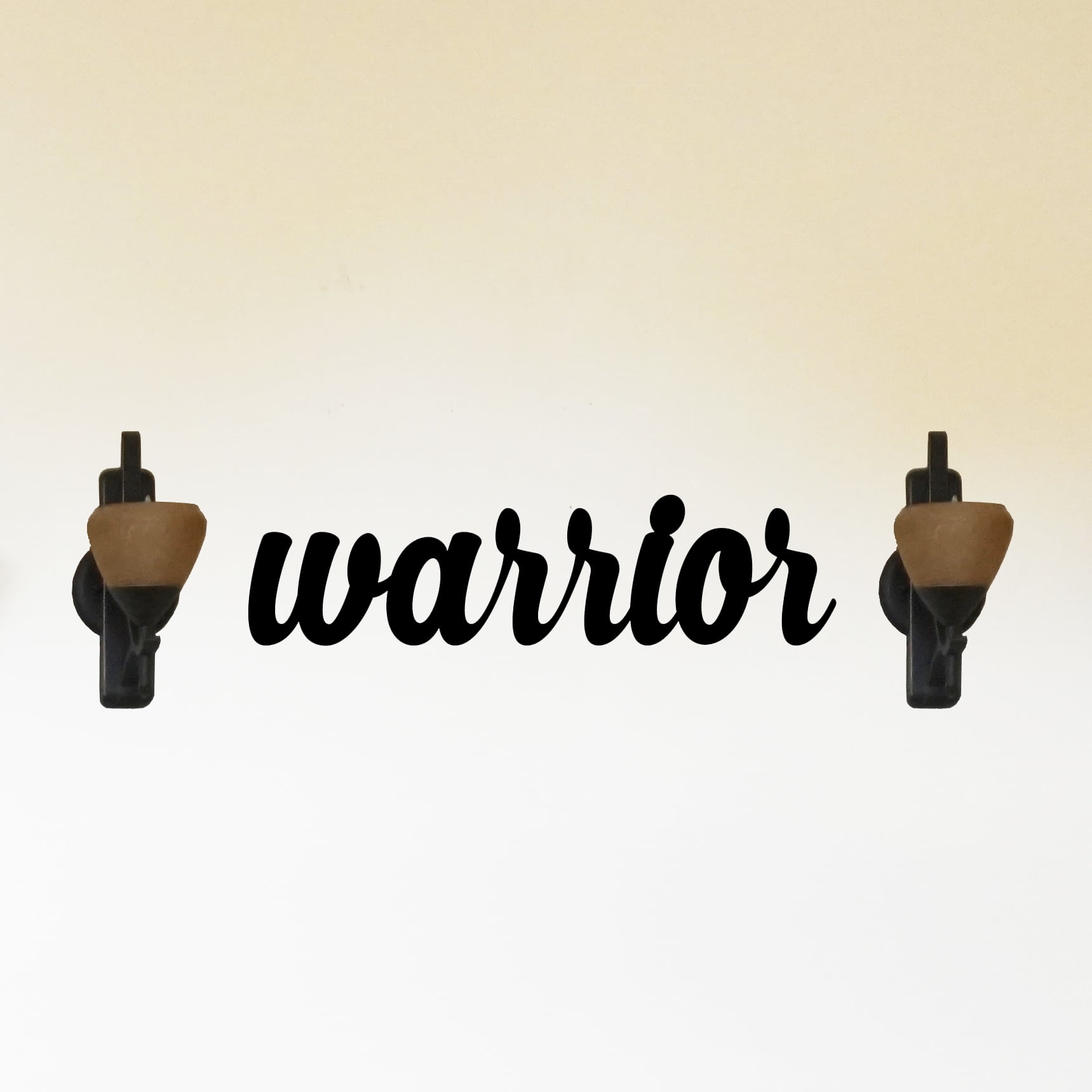 Warrior - Inspiring Solid Steel Home Decor Decorative Accent Metal Art ...