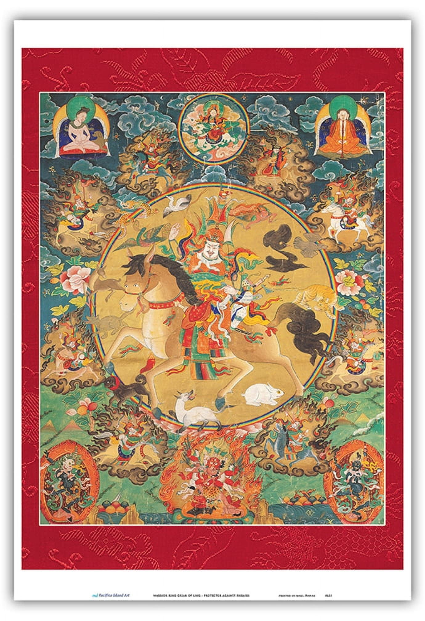 Warrior King Gesar of Ling - Protector Against Enemies - Vintage ...