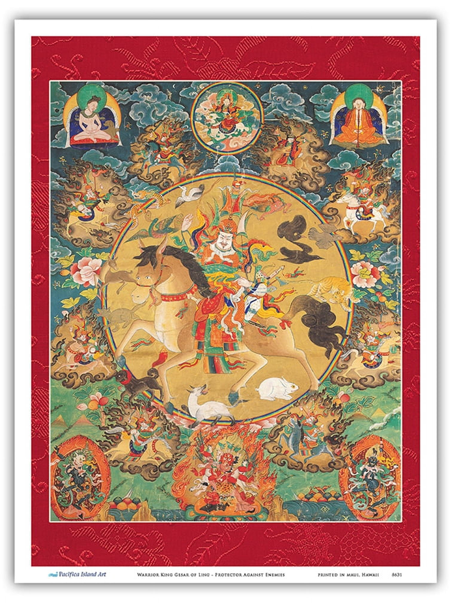 Warrior King Gesar of Ling - Protector Against Enemies - Vintage ...