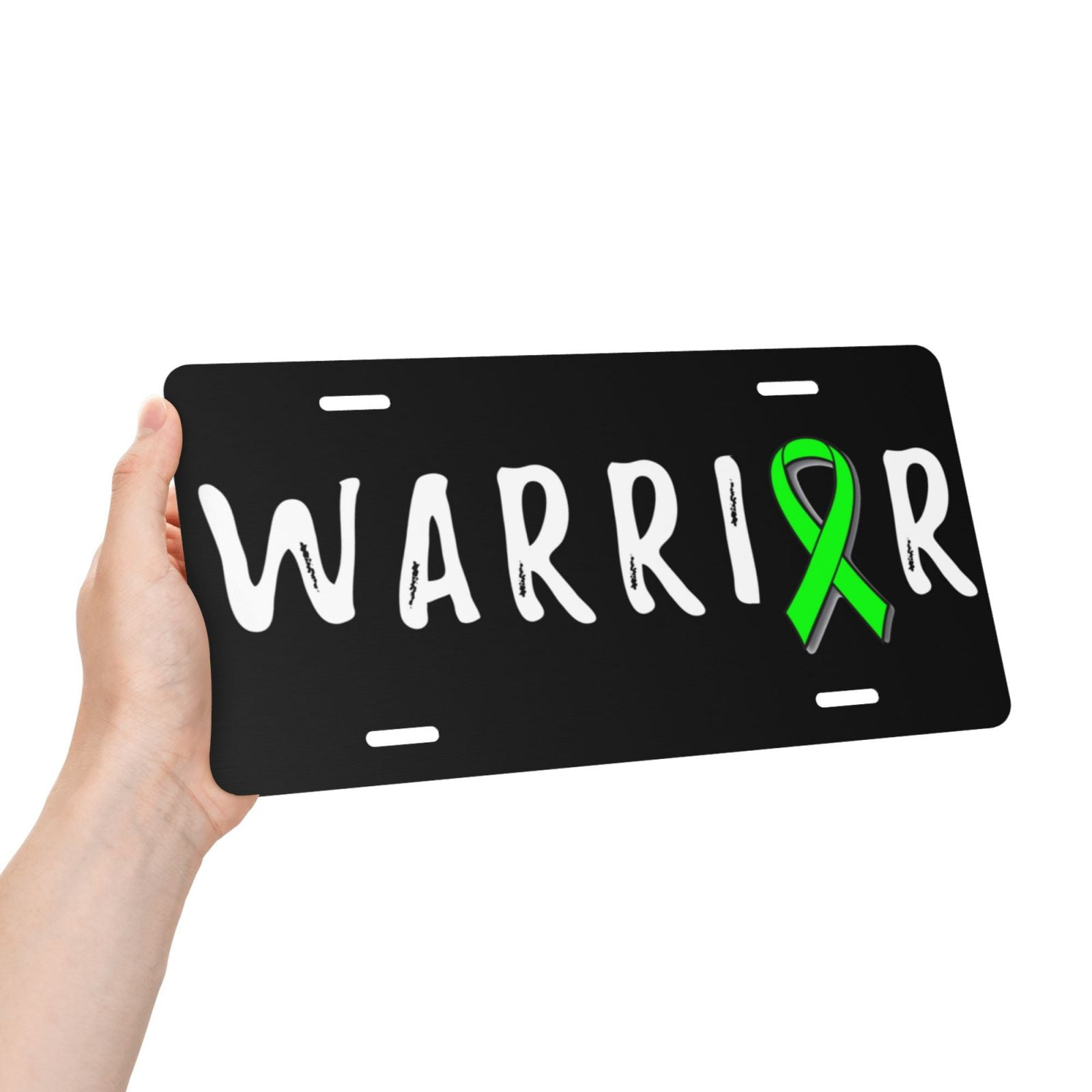 Warrior Mental Health Awareness Car Aluminum Front License Plate, Funny ...
