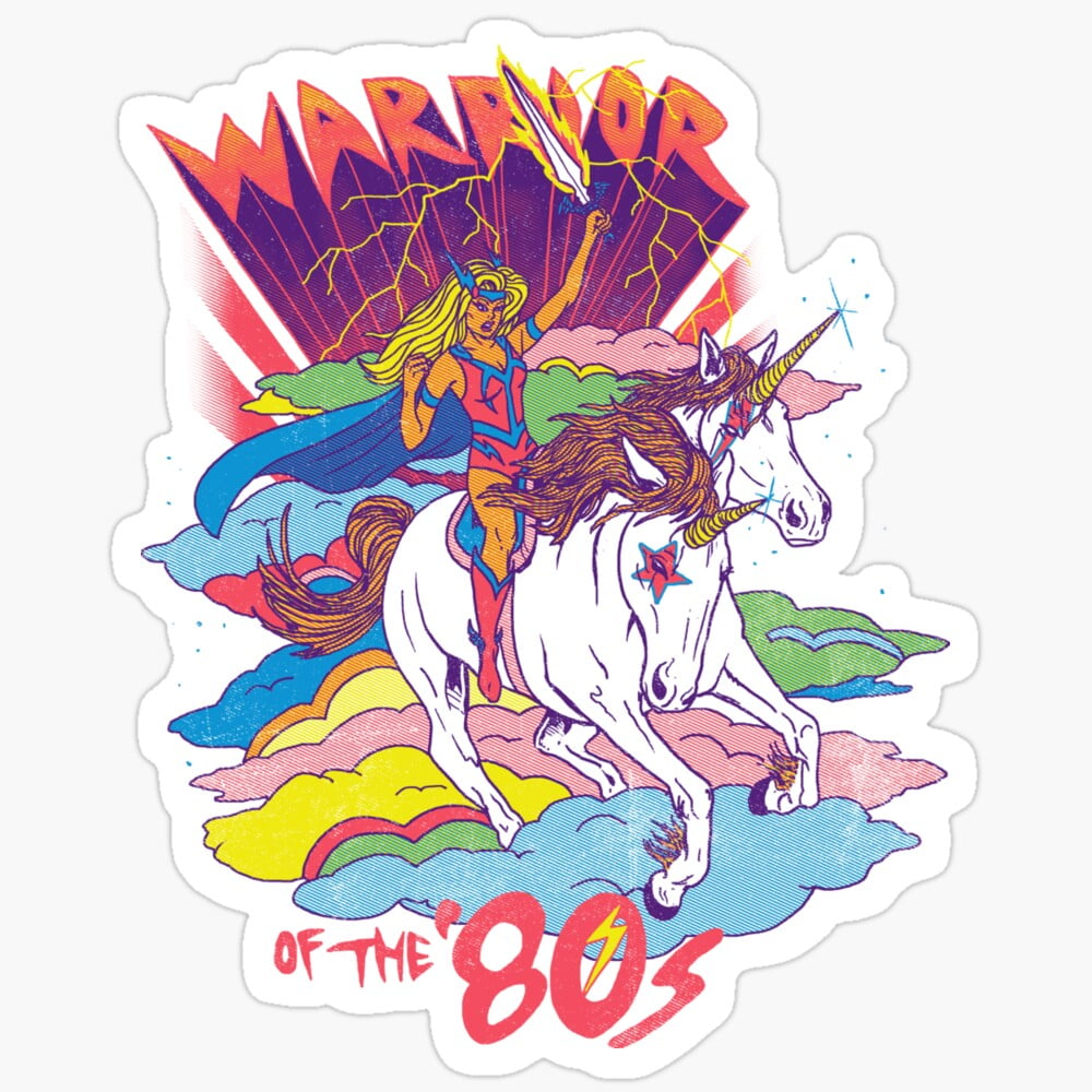 Warrior Of The '80S Sticker Phone Decal Water Bottle Stickers Car ...