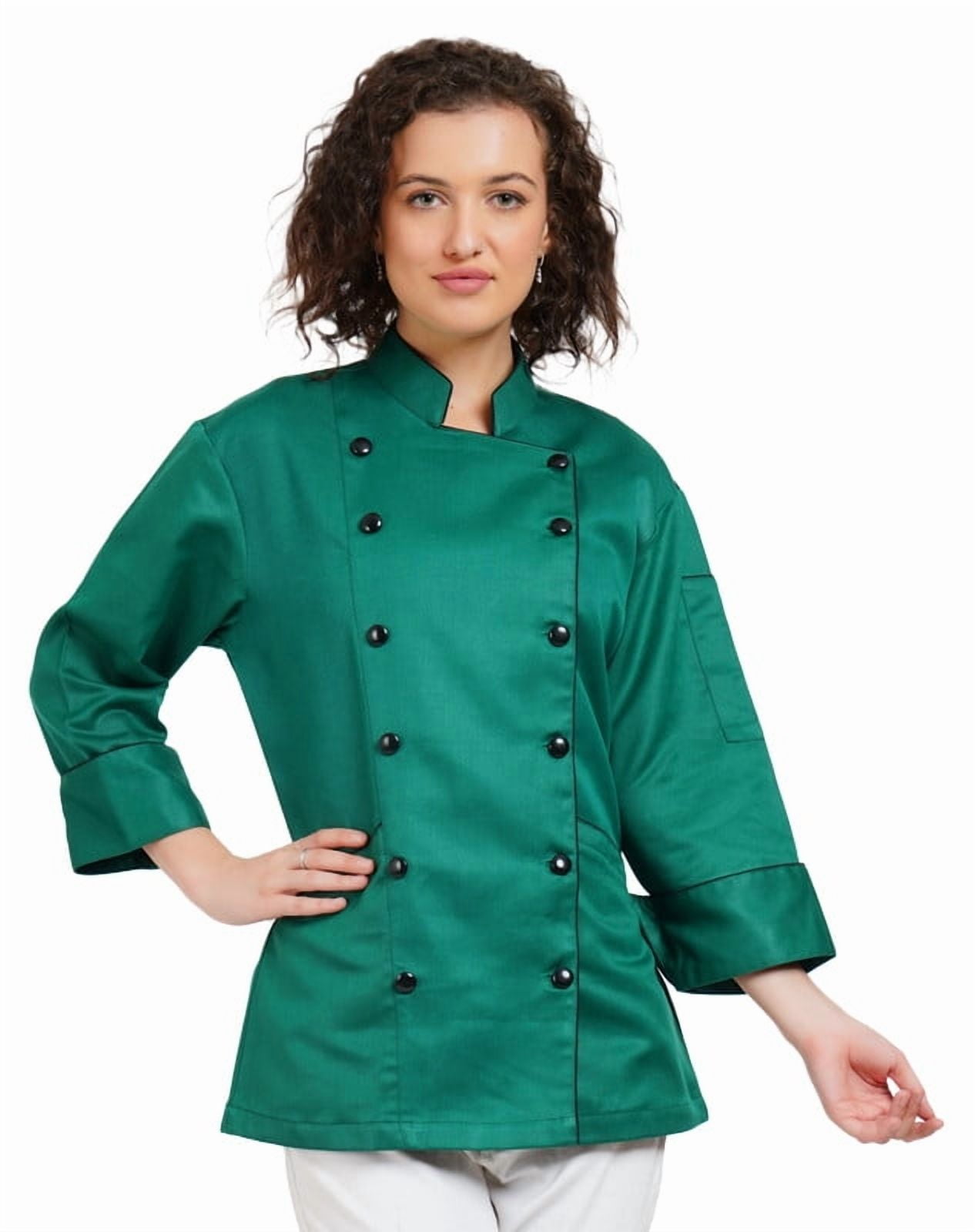 Warrior Point Women's Chef Coat,Multi Colours 3/4 Sleeve Chef Jacket ...