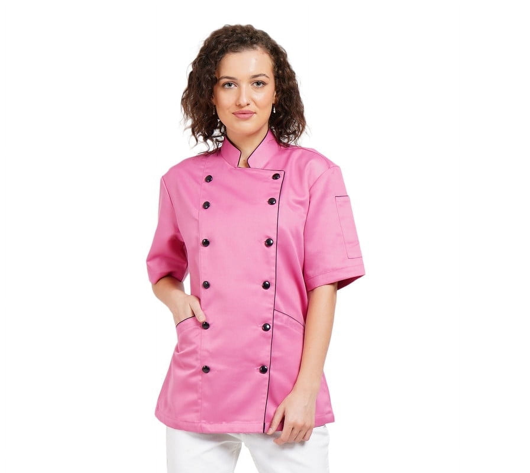 Warrior Point Women's Chef Coat, Short Sleeve Chef Jacket, Uniform for ...