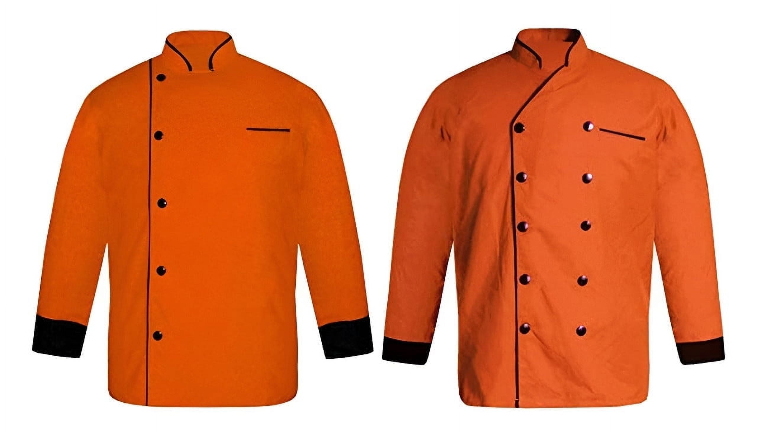 Warrior Point men's multicolor with Black Piping 3/4 Sleeve Chef Coat ...