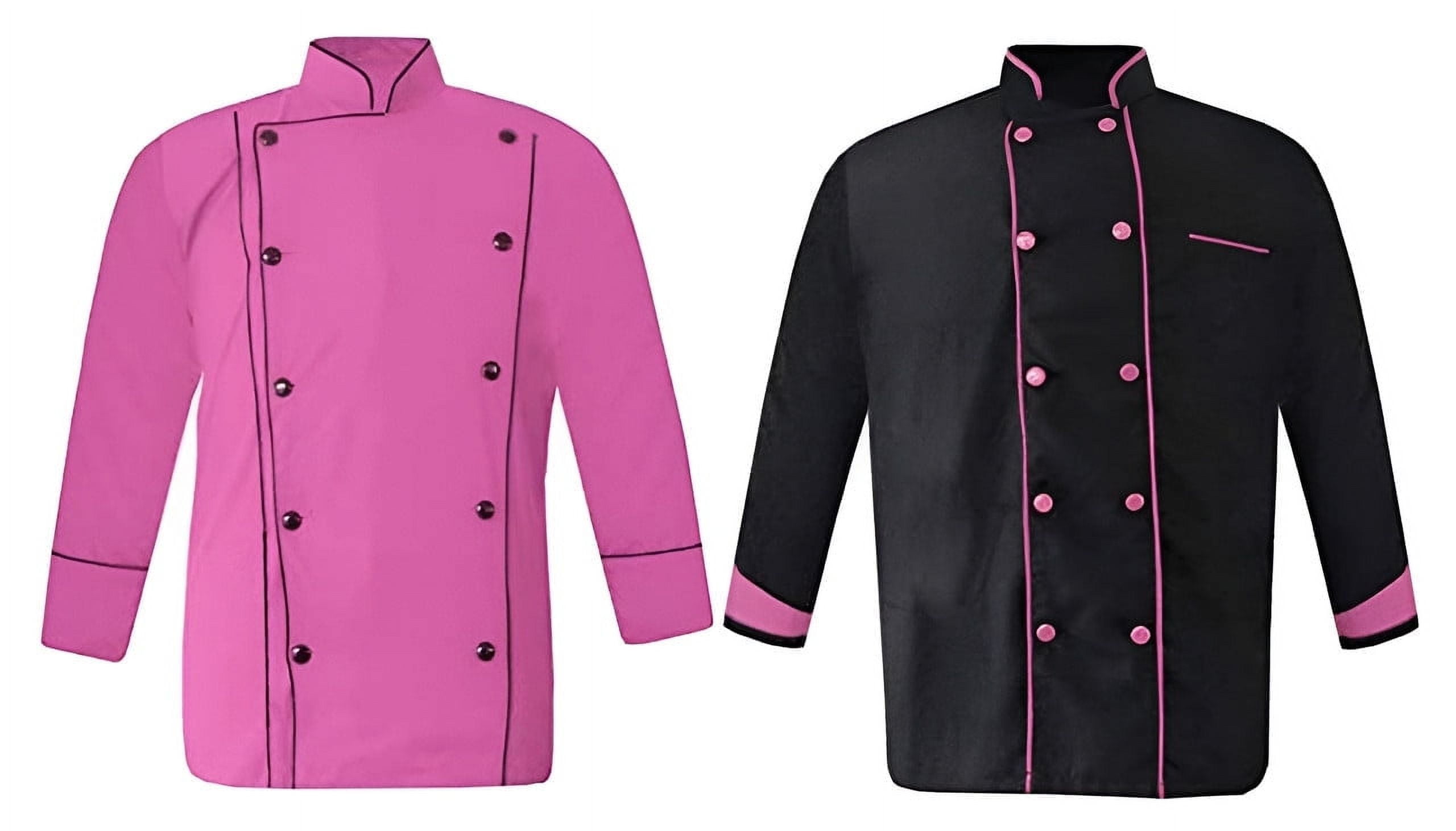 Warrior Point men's multicolor with Black Piping 3/4 Sleeve Chef Coat ...