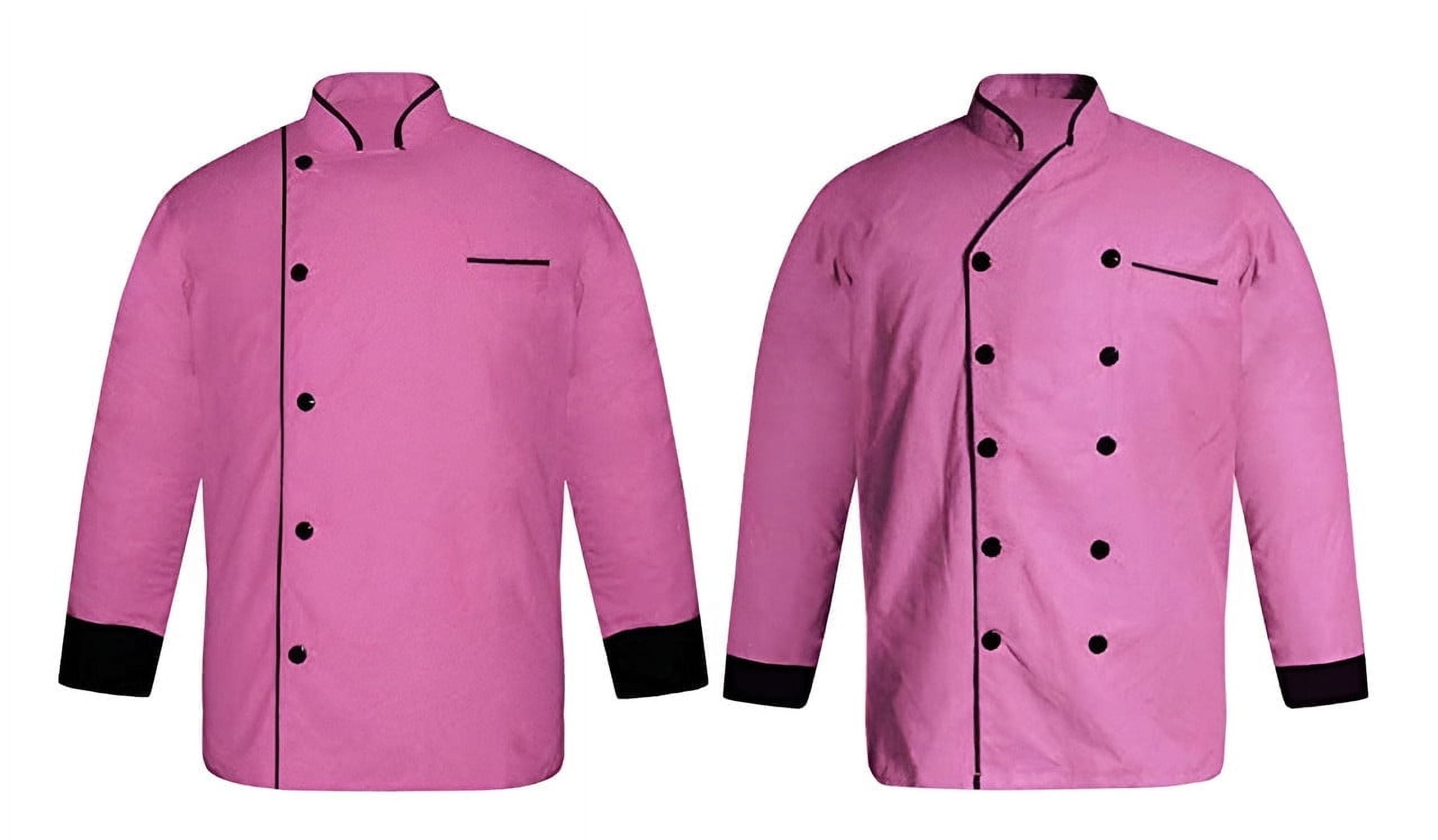 Warrior Point men's multicolor with Black Piping 3/4 Sleeve Chef Coat ...