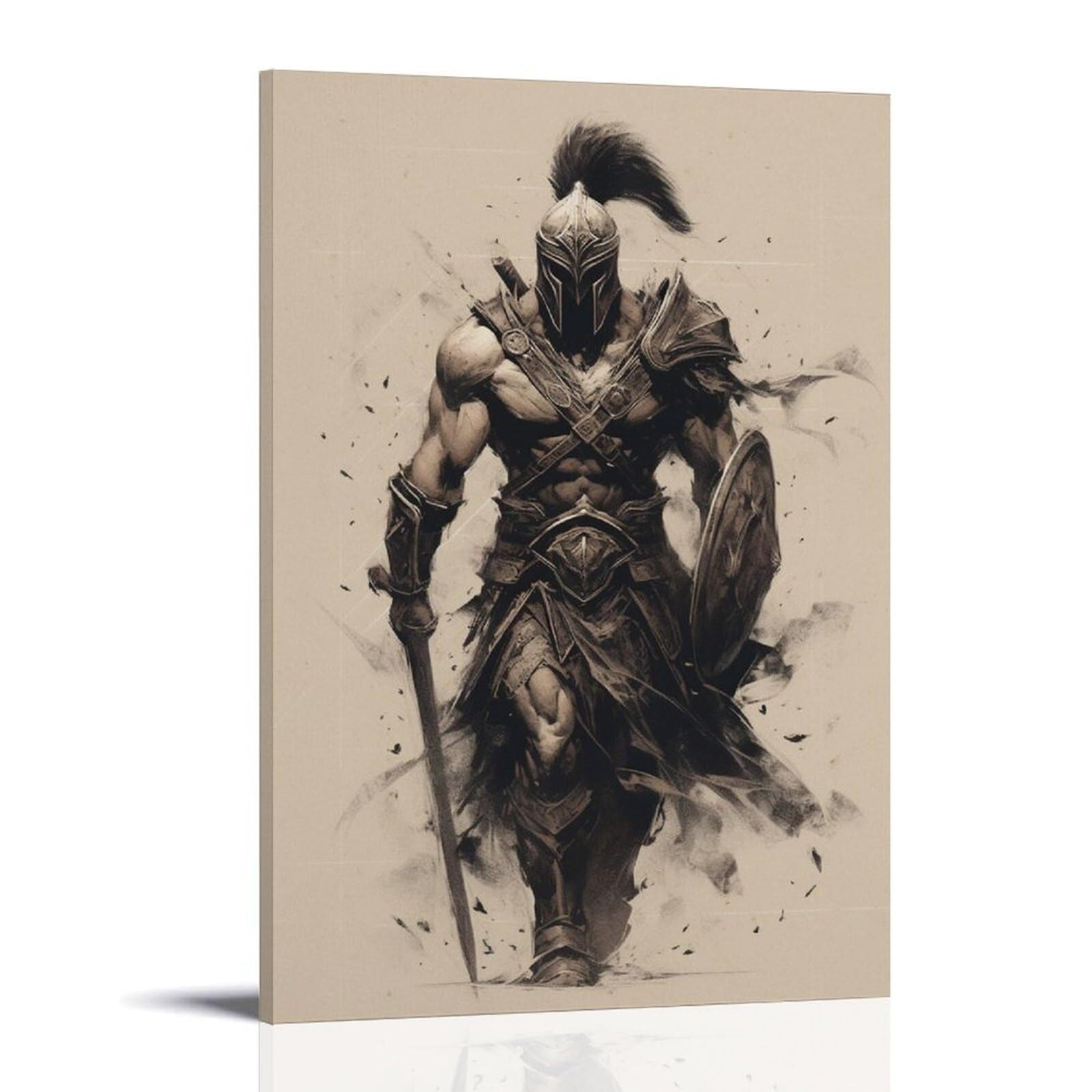 Warrior Poster Spartan Warrior Ancient Greek Mythology Character ...