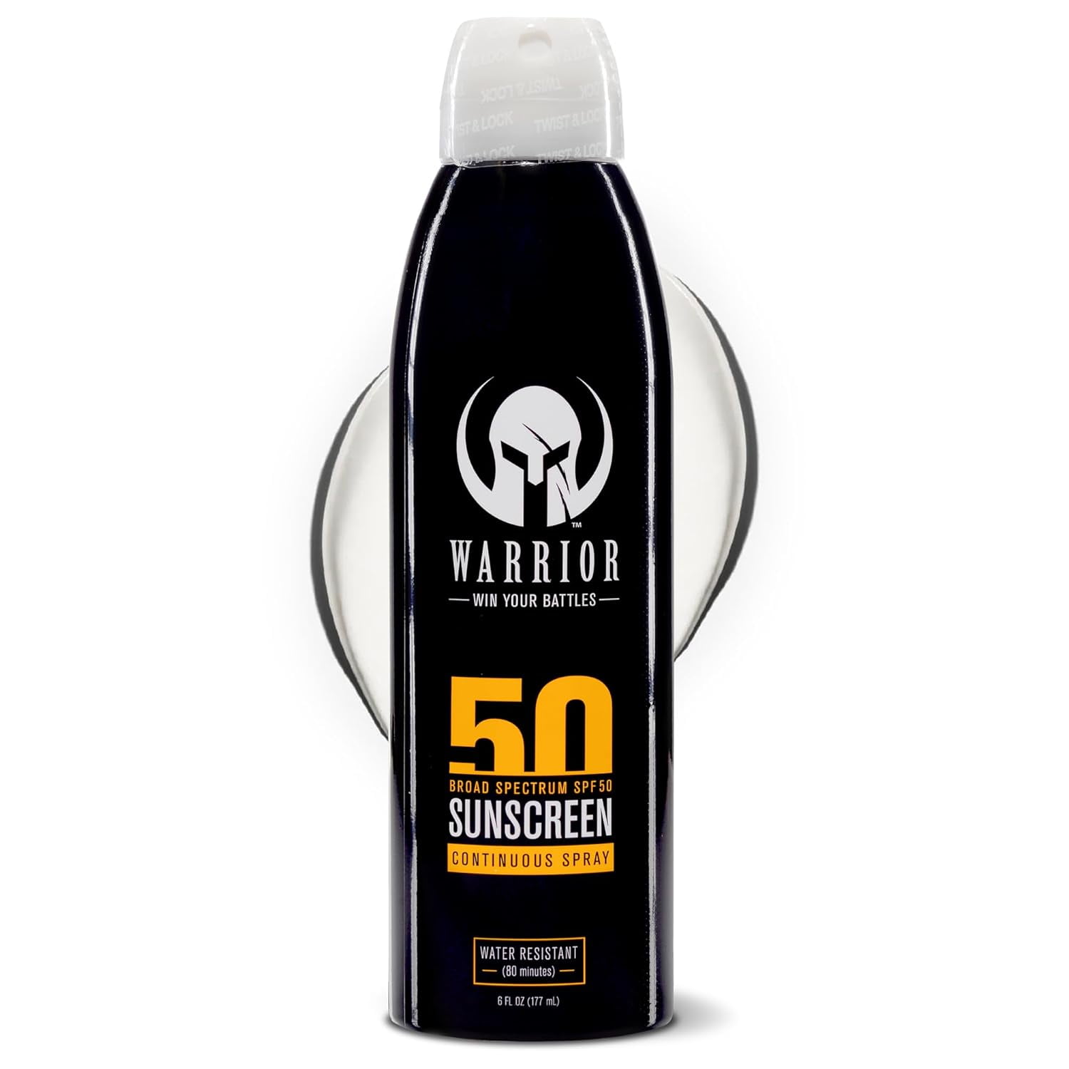 Warrior Sunscreen SPF 50 Continuous Spray - Water & Sweat Resistant ...
