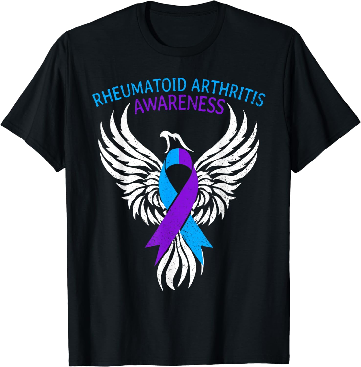 Warrior Survivor Rheumatoid Arthritis Awareness Month Ribbon T-Shirt ...