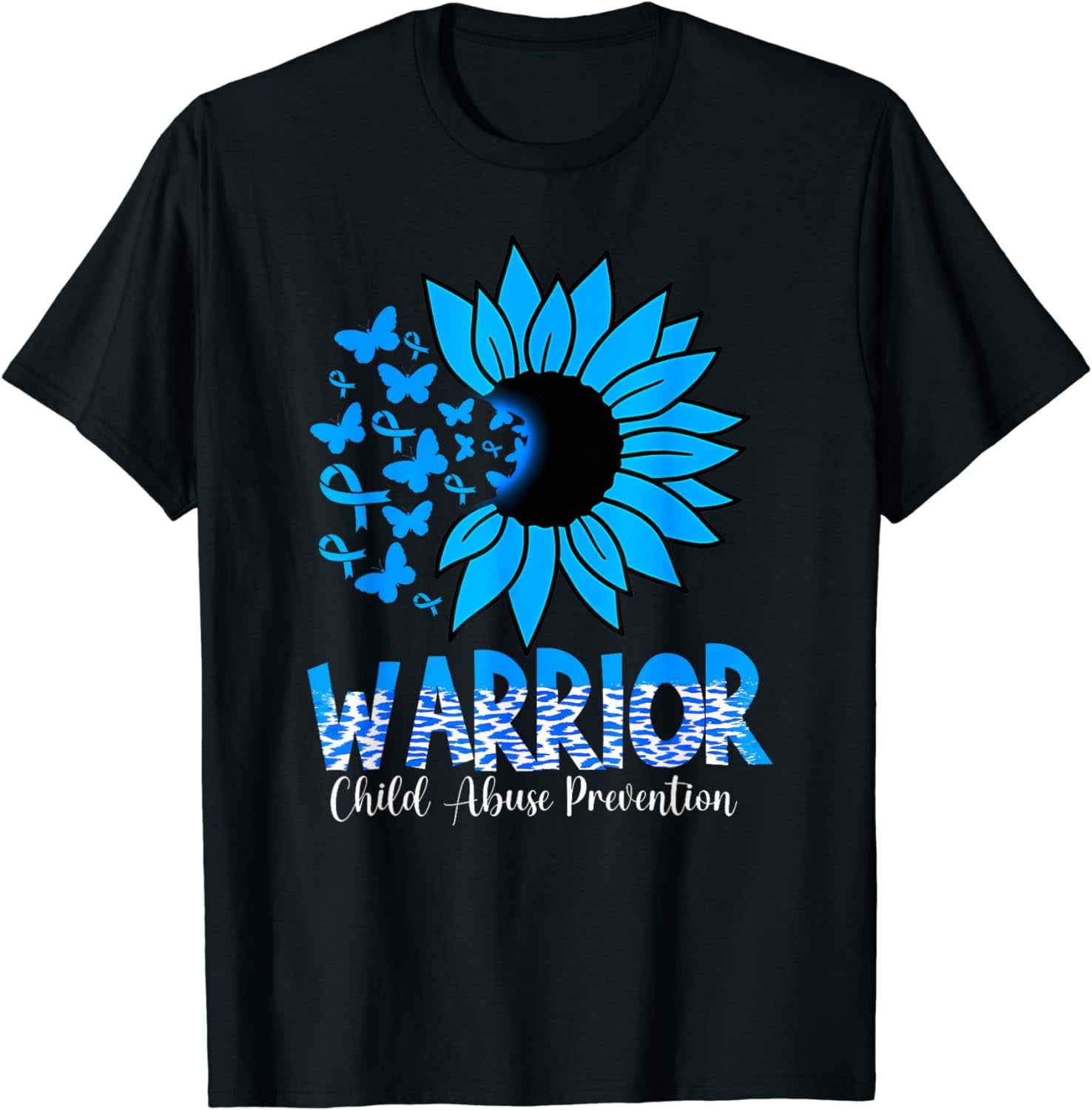 Warrior Survivor Support Child Abuse Prevention Awareness T-Shirt ...