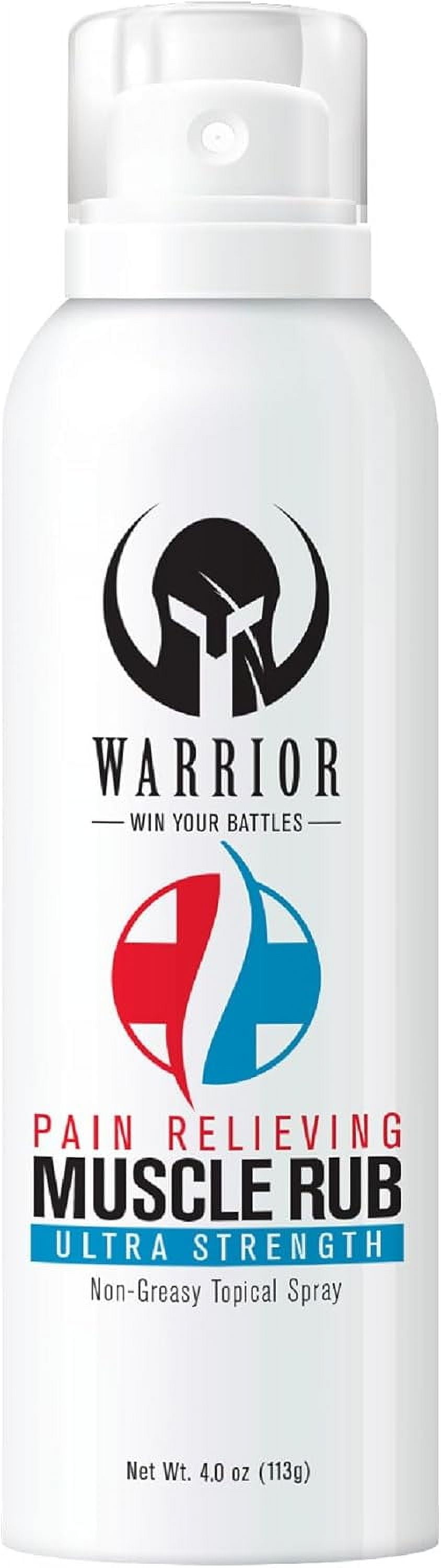 Warrior Ultra Strength Muscle Rub Continuous Spray - Temporary Back ...