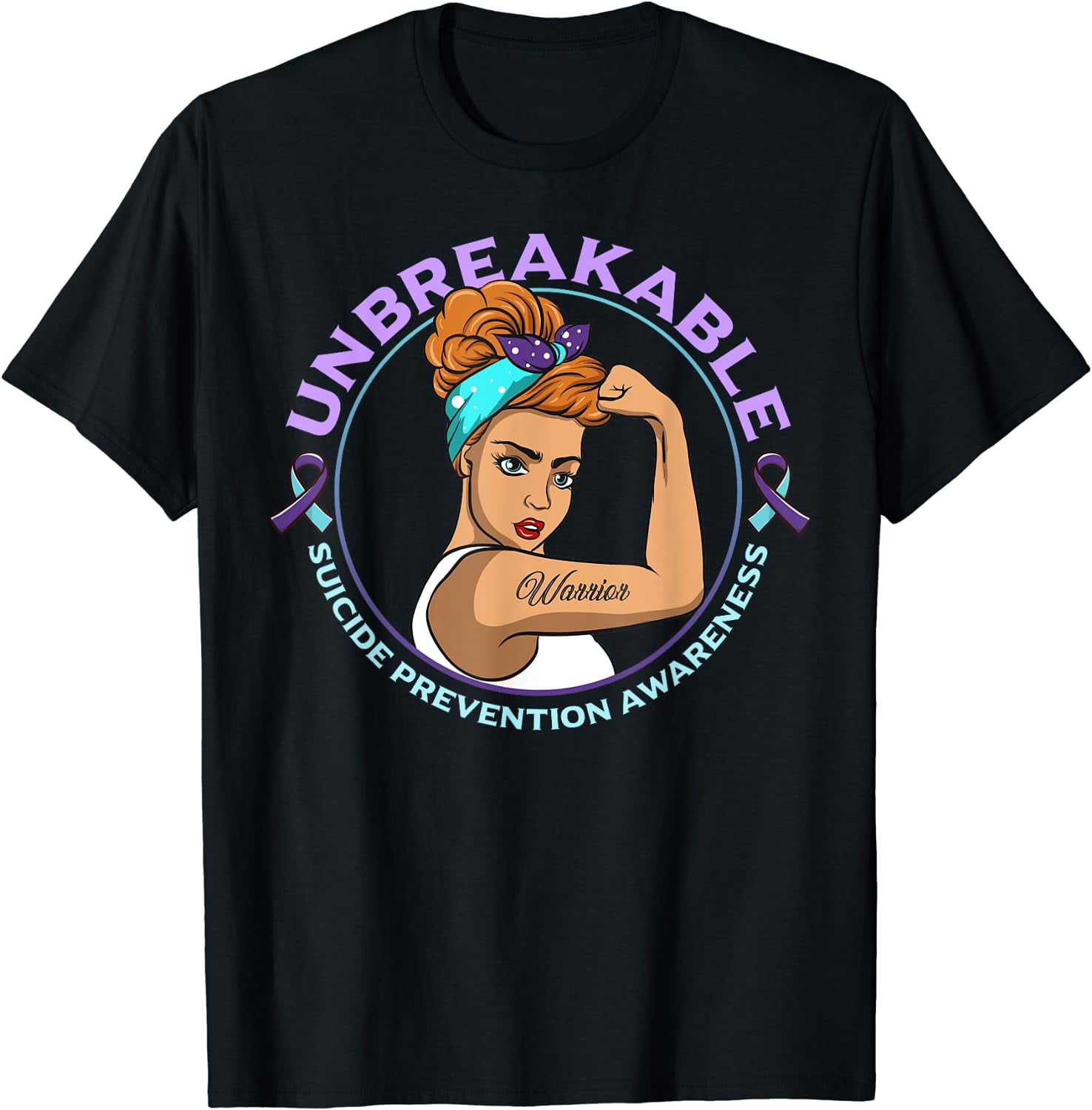 Warrior Unbreakable Suicide Prevention Awareness T-Shirt - Walmart.com