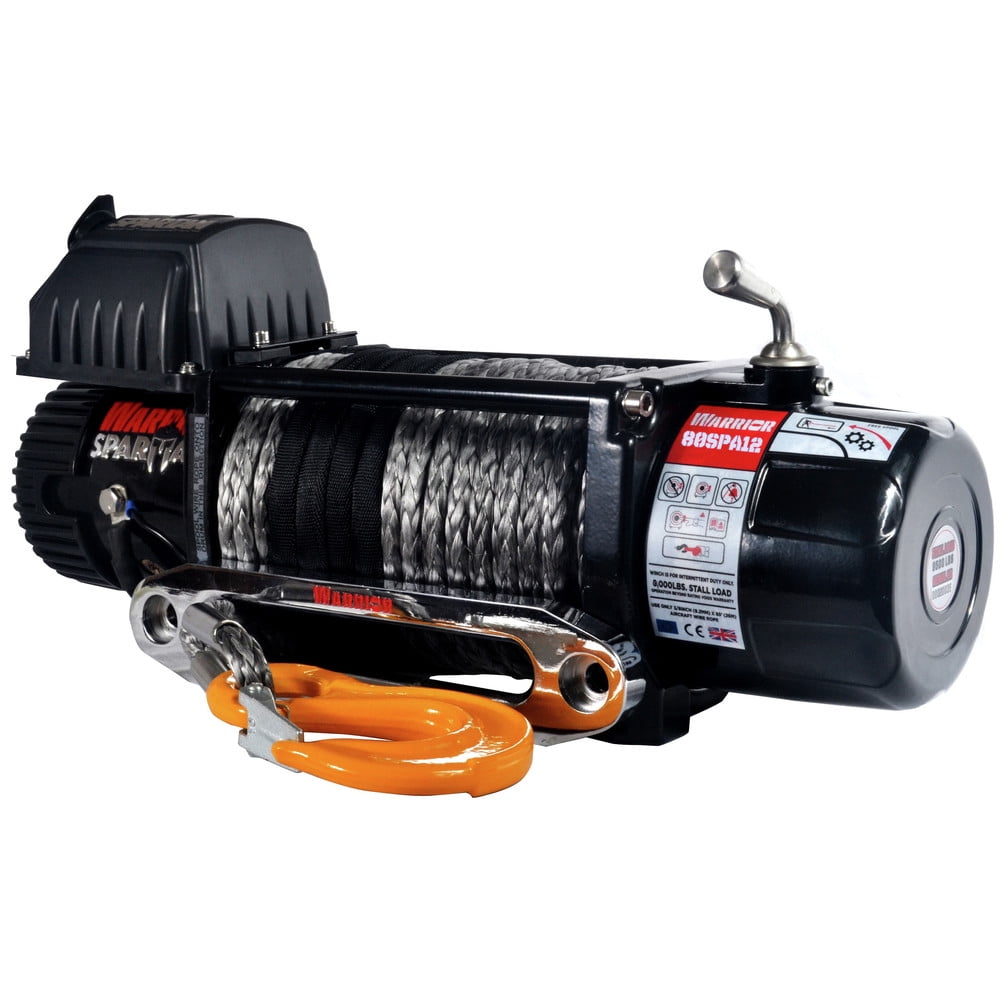 Warrior Winches 8000-SR 8,000 lb. Spartan Series Planetary Gear Winch ...