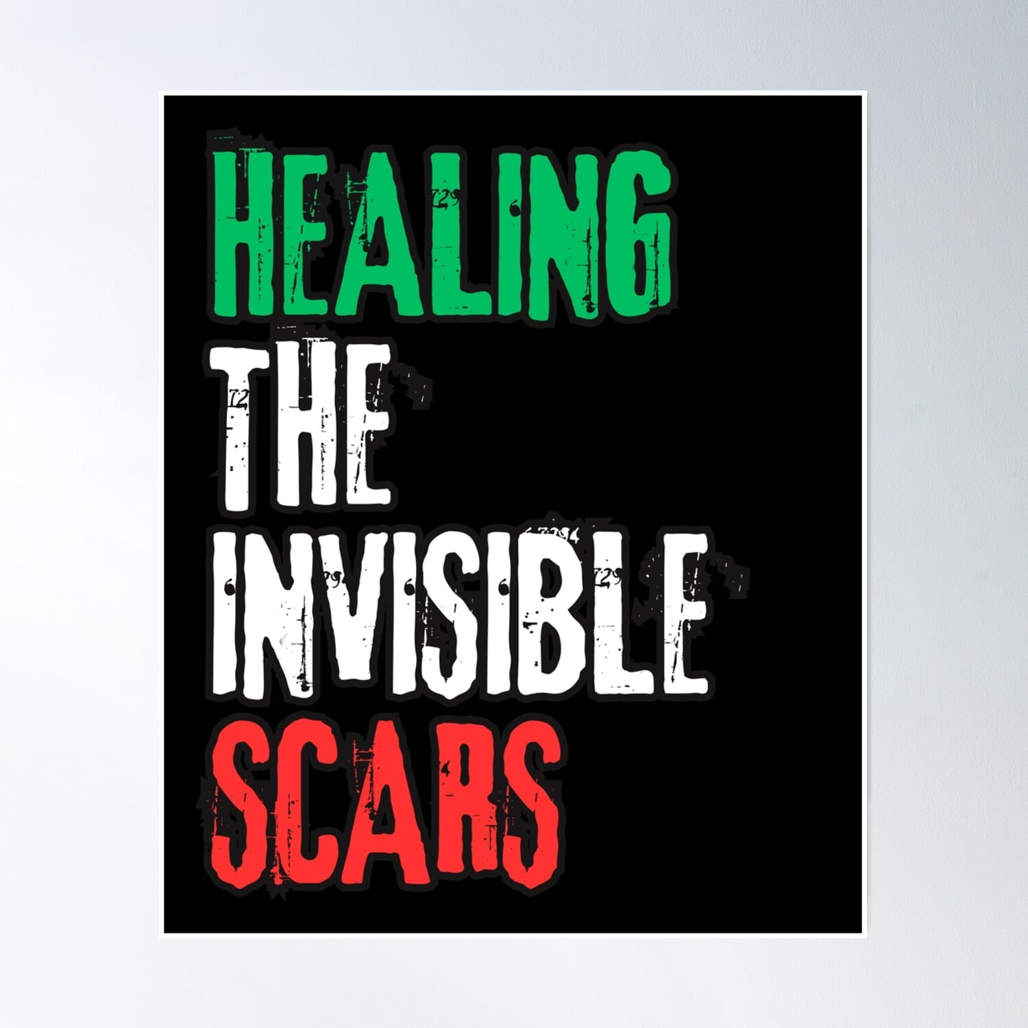 Warrior Within: Empowering Posters For Ptsd Recovery Poster Wall Art ...