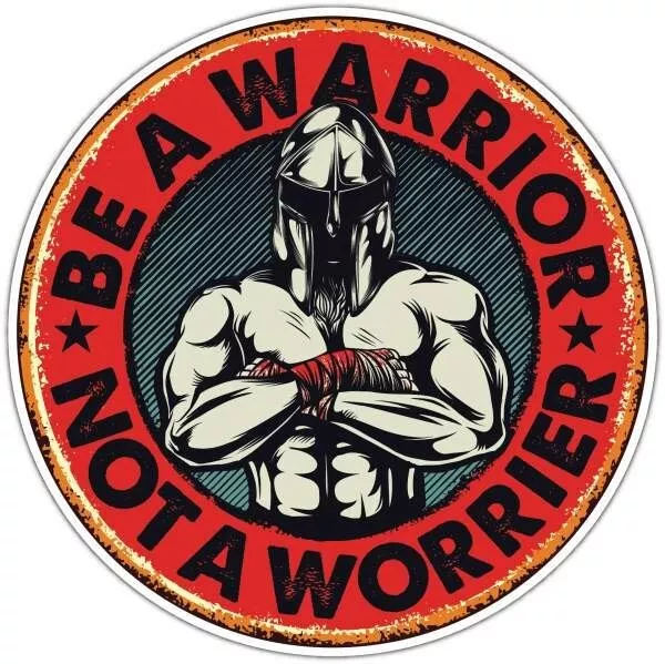 Be A Warrior Not A Worrier Spartan Car Window Stickerphone Decal Water ...