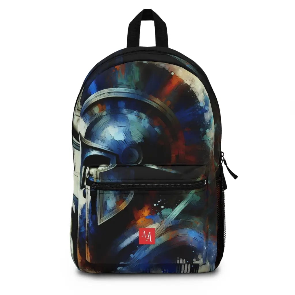 Warrior in Blue Paint Splatter Art - Backpack - Walmart.com