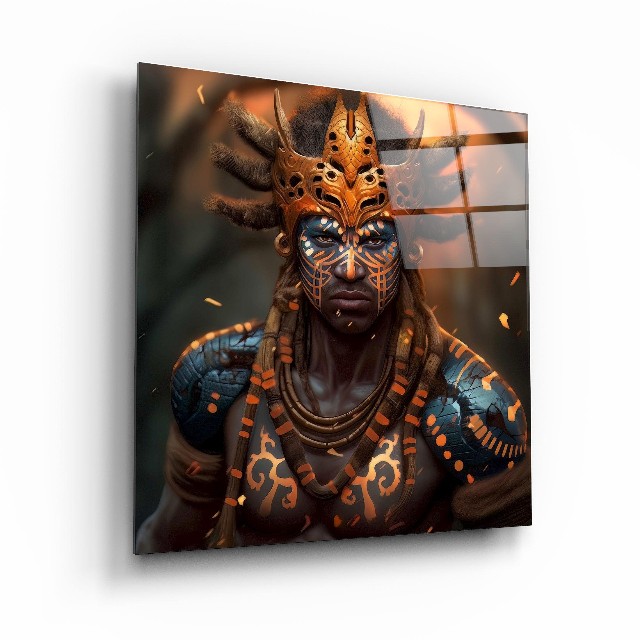 ."Warriors 1". Secret World Collection Glass Wall Art - Walmart.com