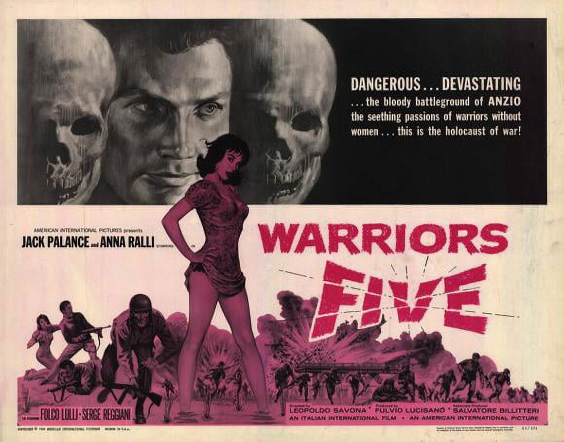 Warriors Five - movie POSTER (Style A) (11" x 14") (1962) - Walmart.com