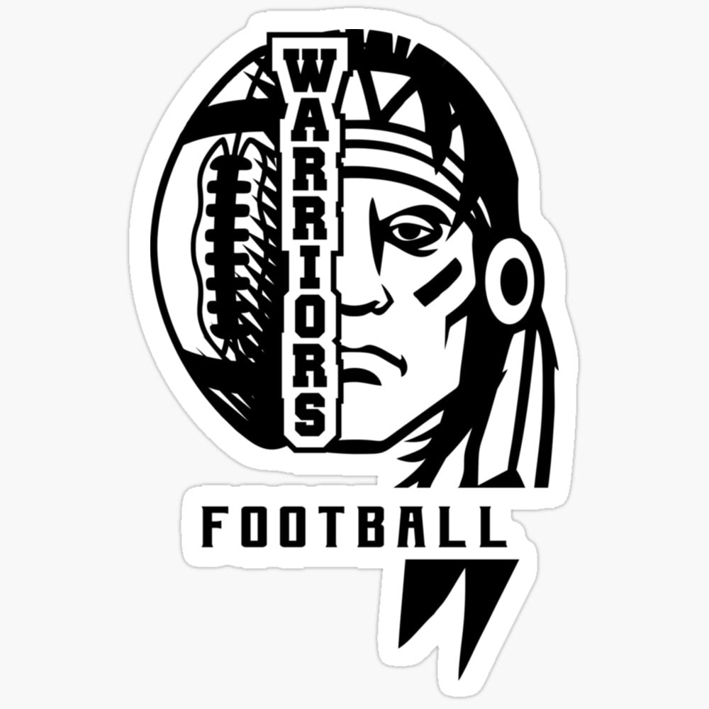 Warriors Football Sport Sticker Sticker Baseball Sticker, Football ...