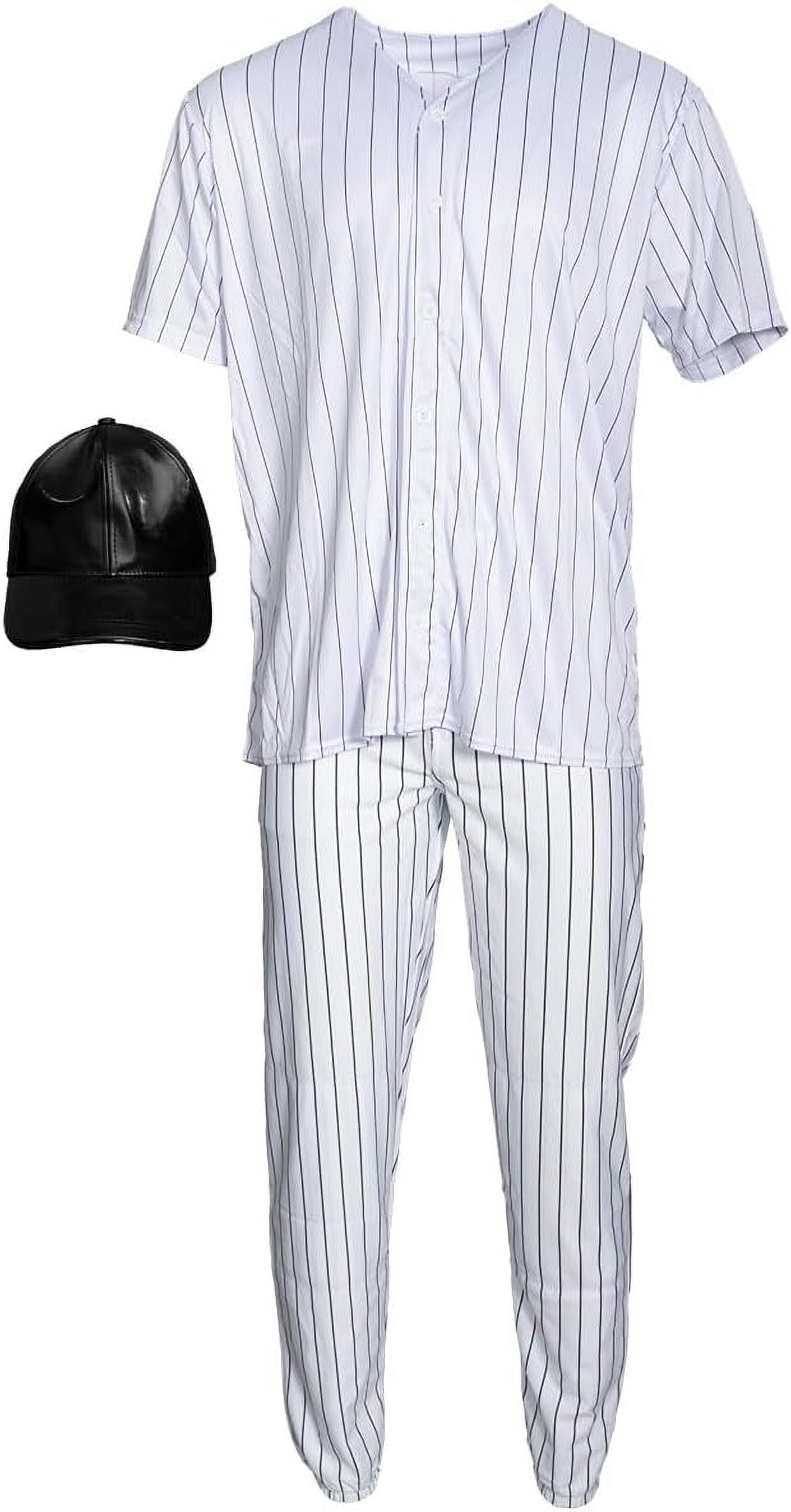 Warriors Furies Pinstriped Baseball Jersey Pants and Hat Complete Set ...
