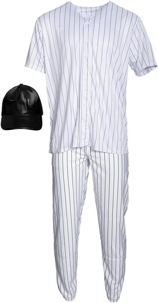 Warriors Furies Pinstriped Baseball Jersey Pants and Hat Complete Set ...