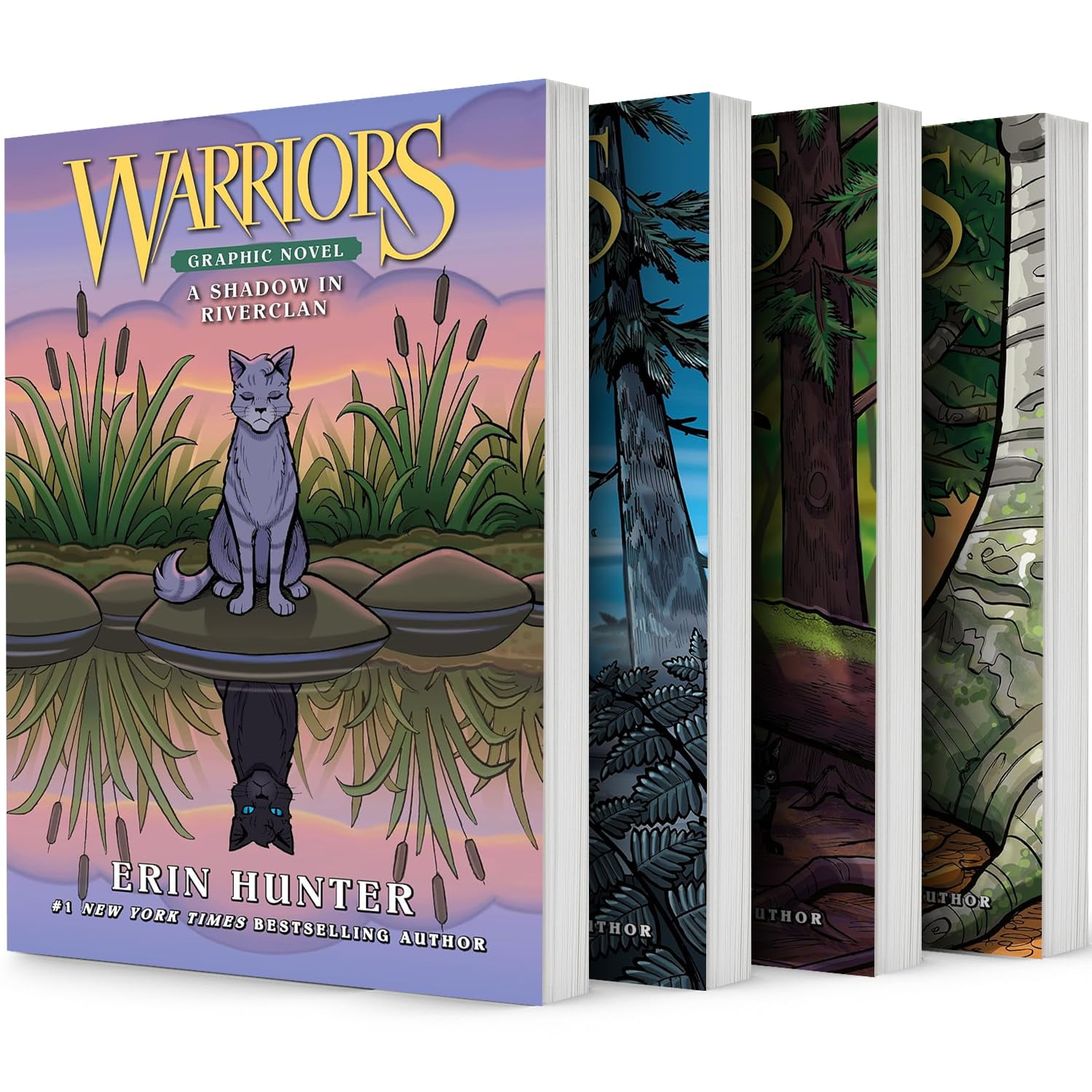 Warriors Graphic Novel Series Collection Set of 4 Books by Erin Hunter ...