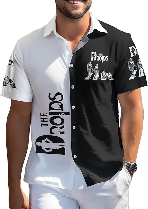 Wars Movie Hawaiian Shirt, Space Button Short Sleeve Top, Warship ...