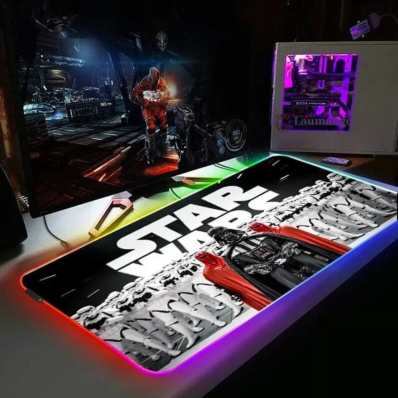 Wars Rgb Mouse Pad Large Custom Mousepad Keyboard Computer Pc Anime Xxl ...