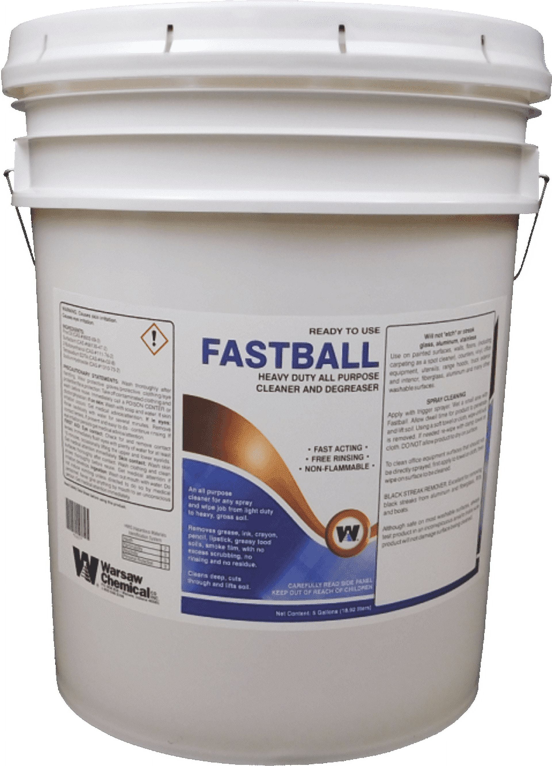 Warsaw Fastball - Heavy Duty Cleaner Degreaser - 5 Gallon Pail - High ...