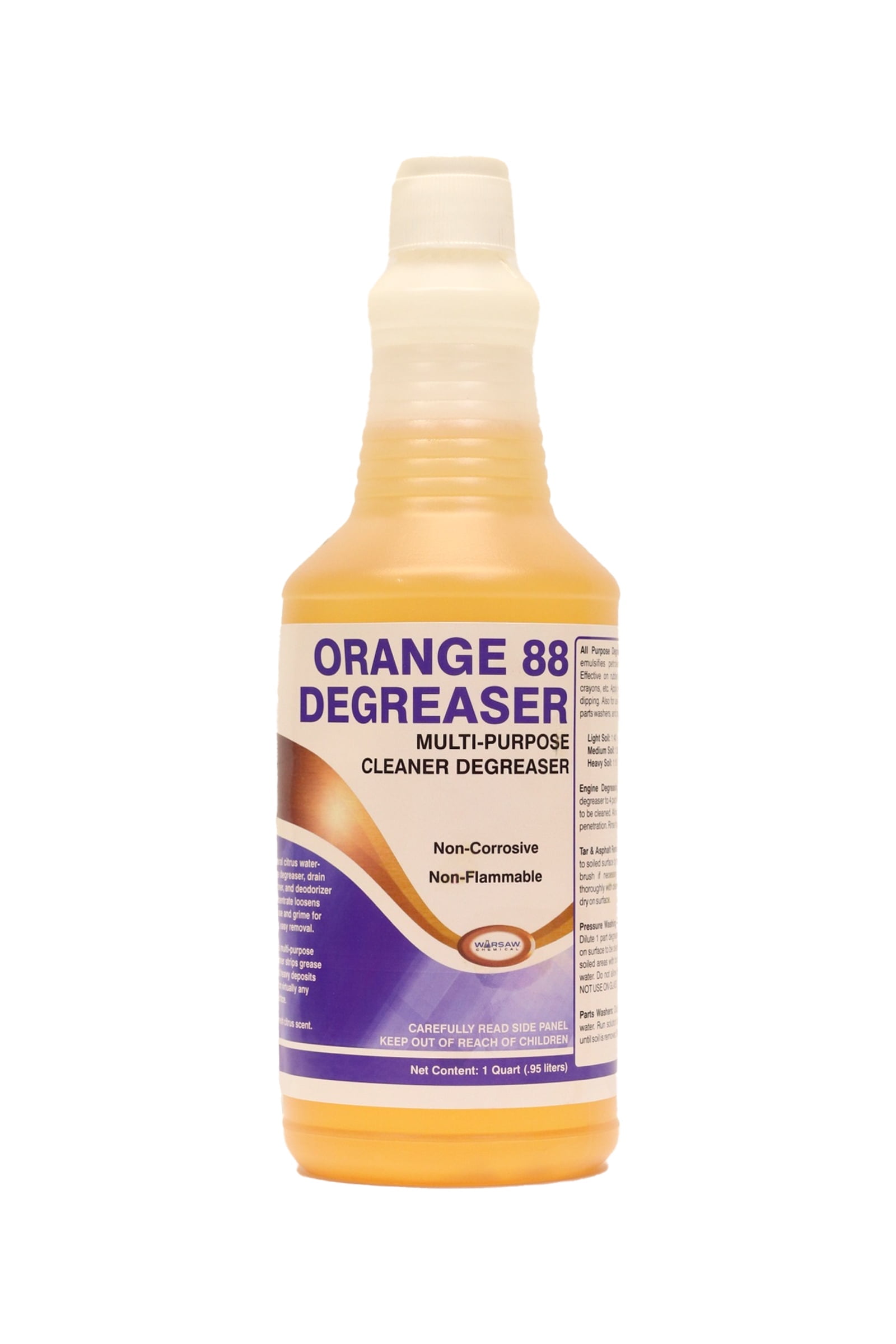 Warsaw Orange-88 Quarts - Heavy Duty Cleaner Degreaser for Industrial ...