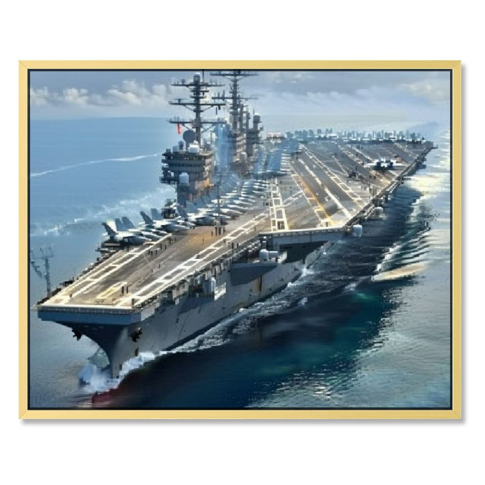 Warships USS Midway Warship Posters Room Aesthetics Canvas Prints ...