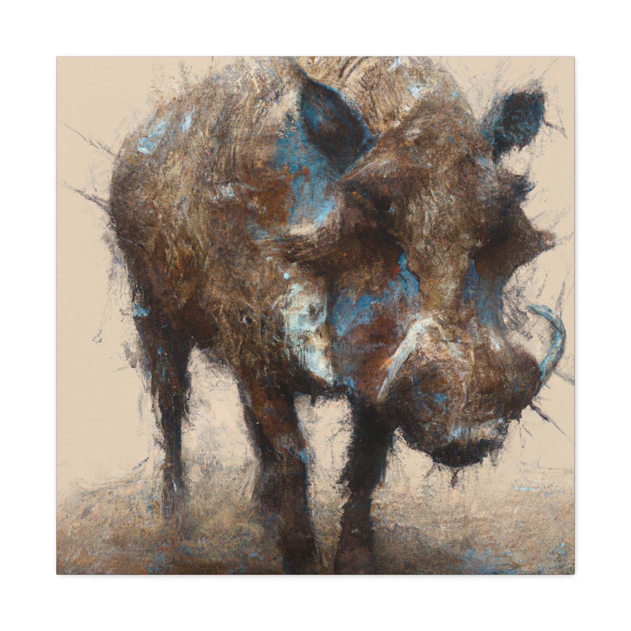 "Warthog in Hyperrealism" - Canvas - Walmart.com