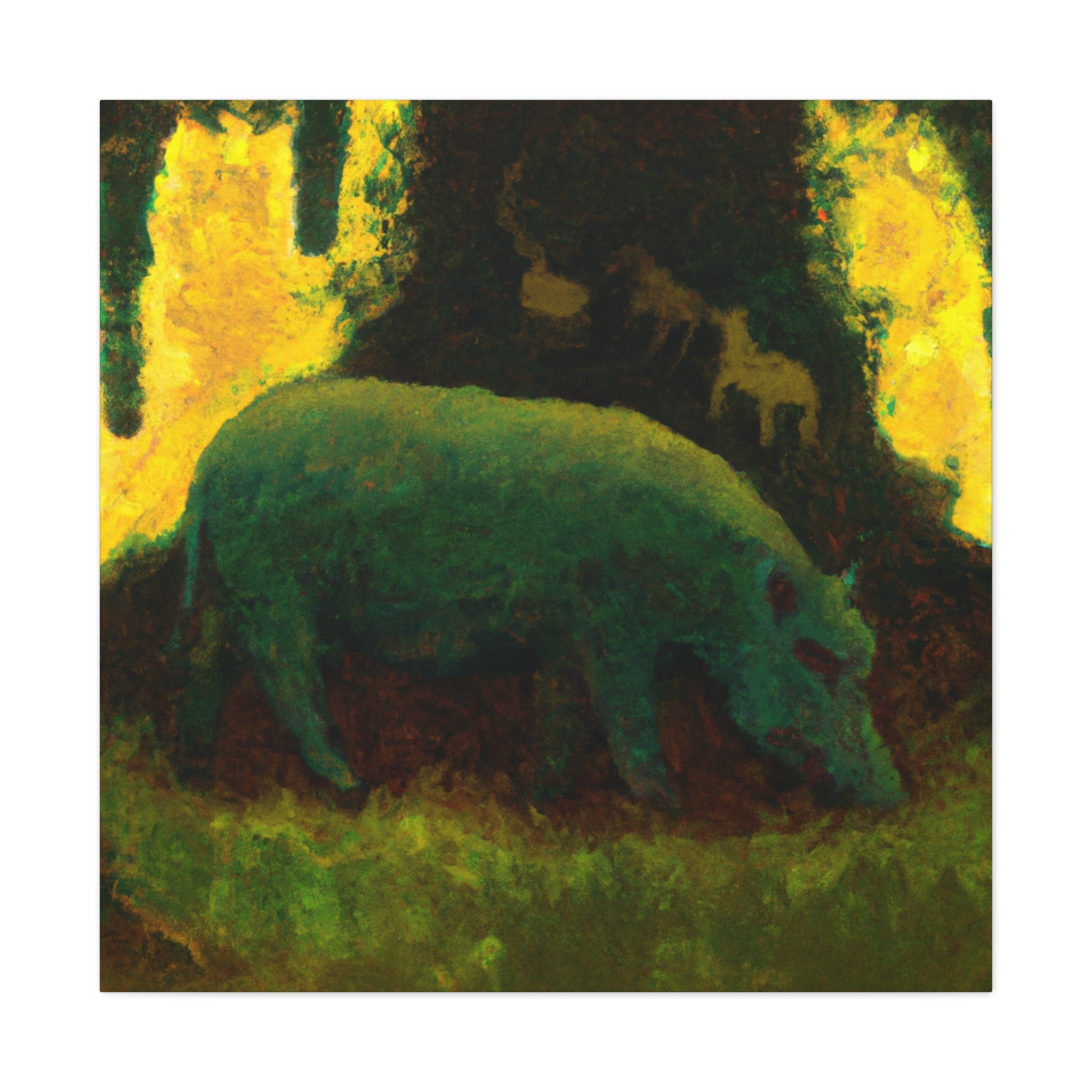 "Warthog in Rococo." - Canvas - Walmart.com