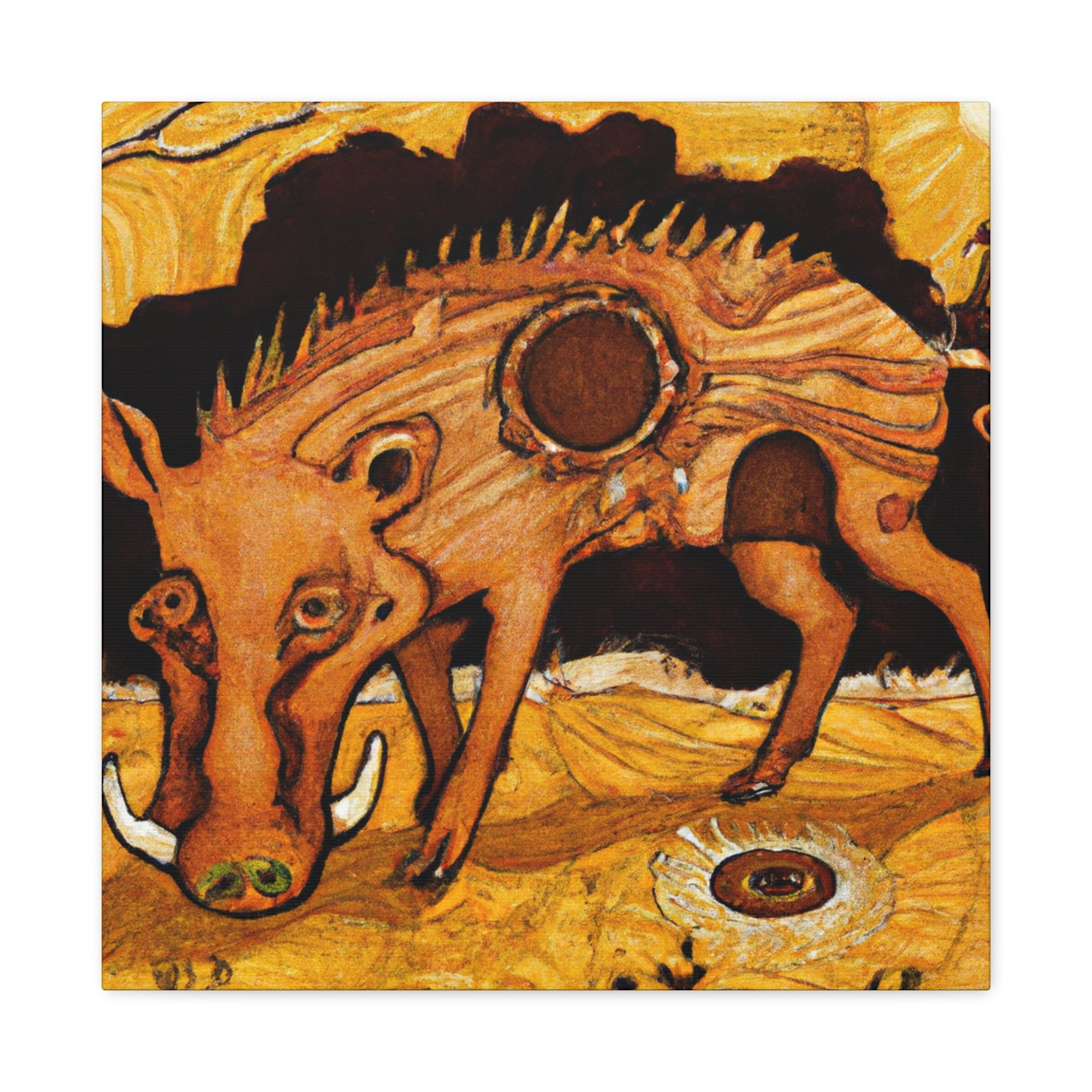 "Warthog in Steampunk". - Canvas - Walmart.com