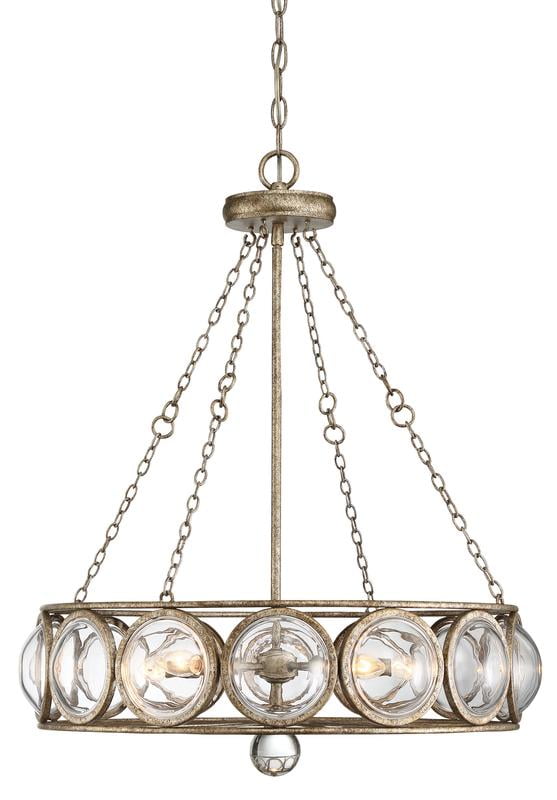 Warwick 5-Light Chandelier in Brittannia Gold - Walmart.com